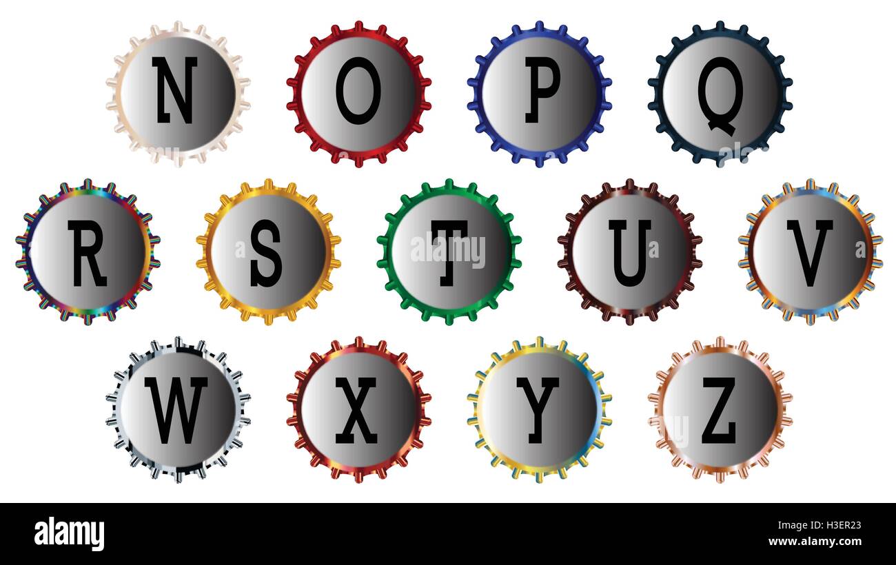 Soda bottle cap Stock Vector Images - Alamy