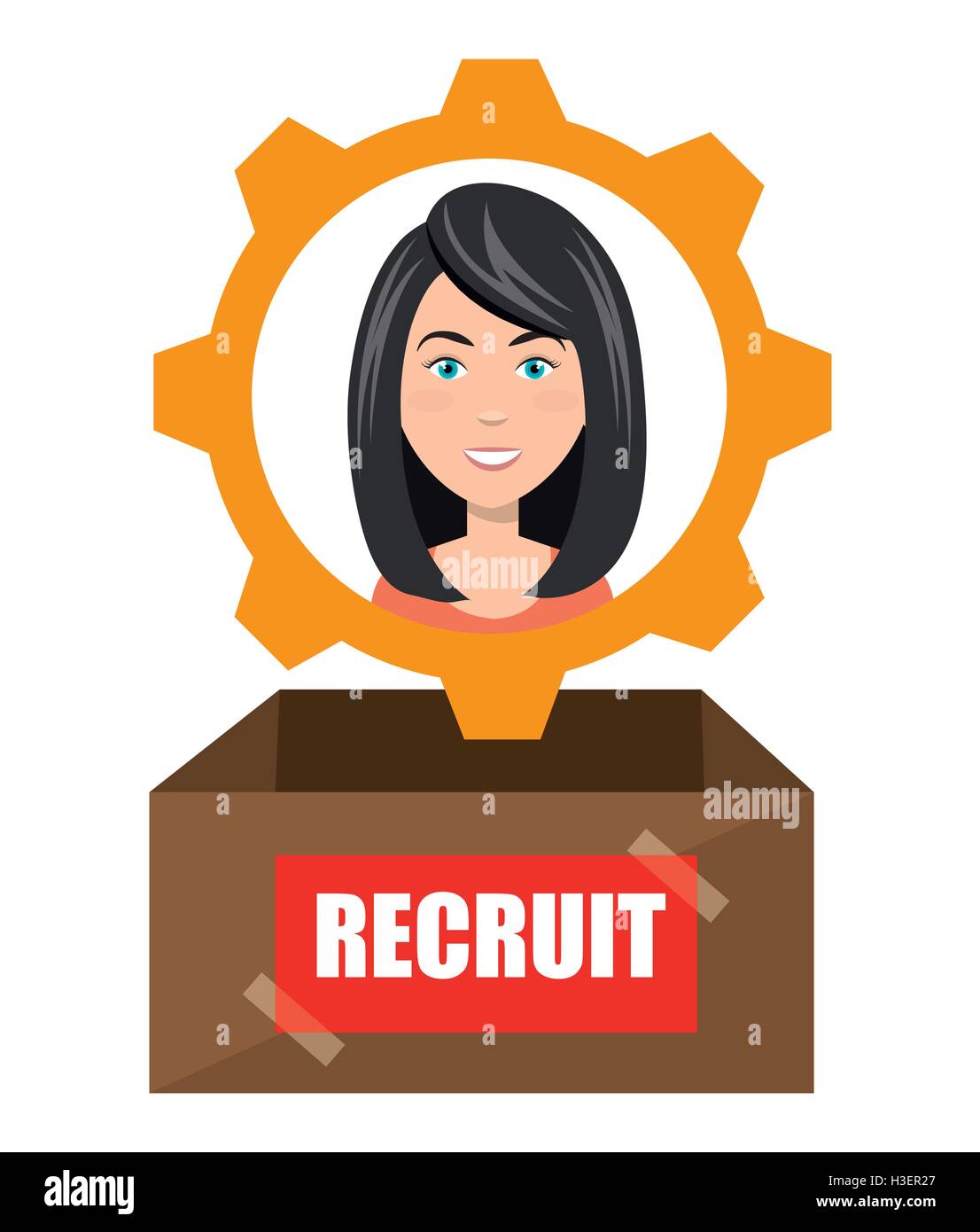 avatar woman recruit Stock Vector Image & Art - Alamy