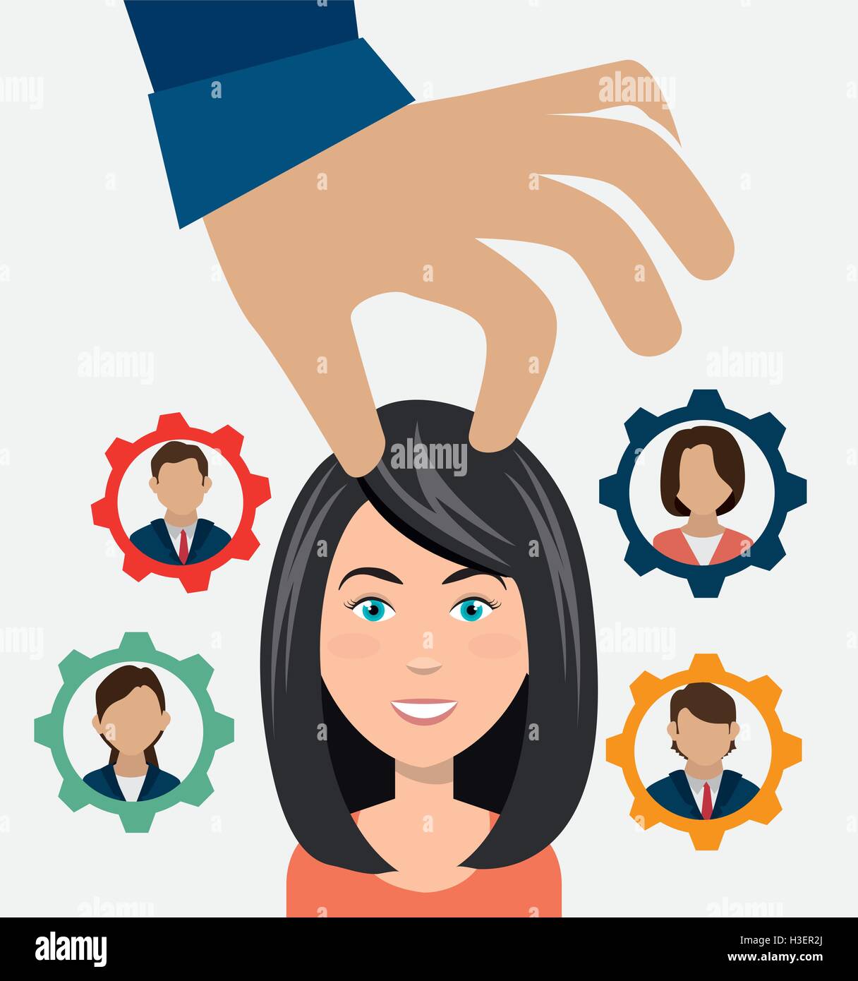 human resource design Stock Vector Image & Art - Alamy