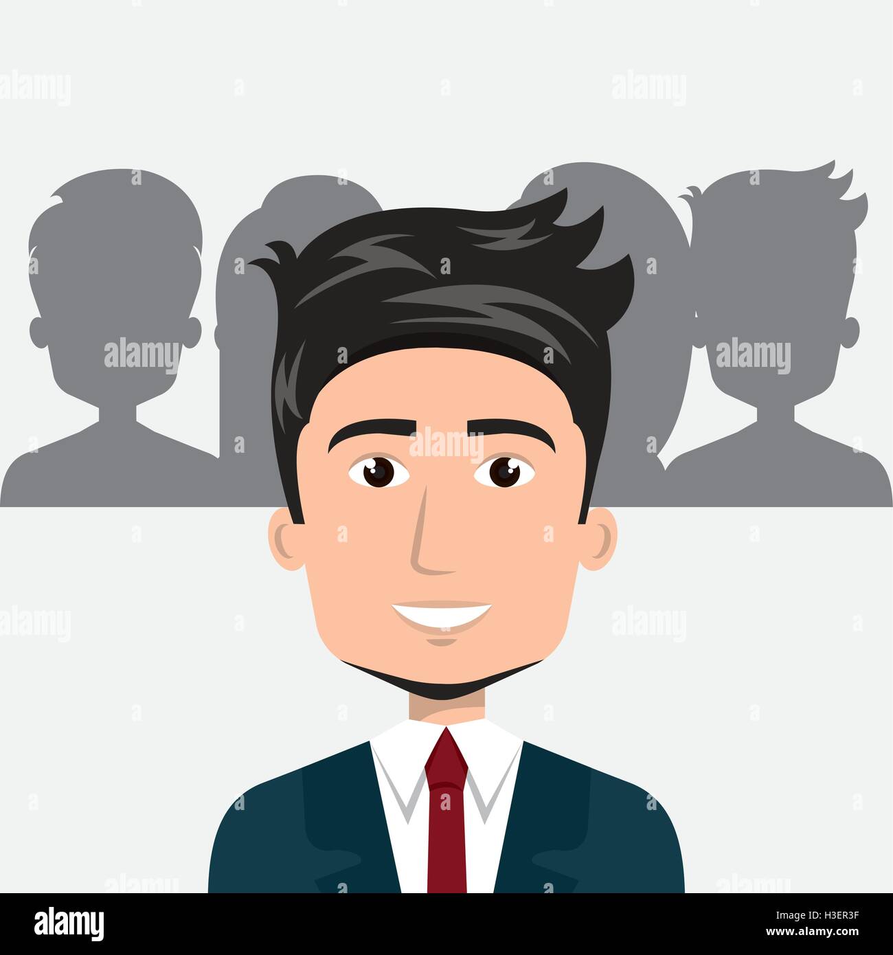 avatar man smiling Stock Vector Image & Art - Alamy