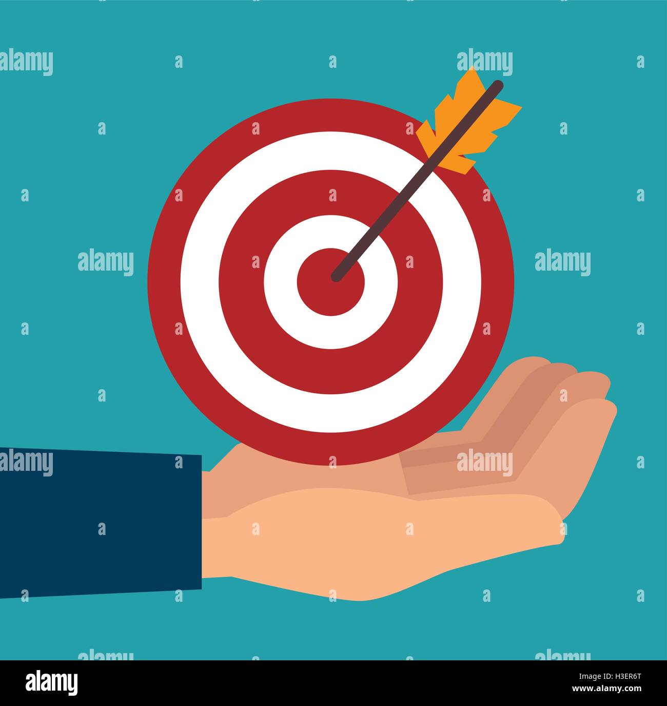 hand holding a target Stock Vector Image & Art - Alamy