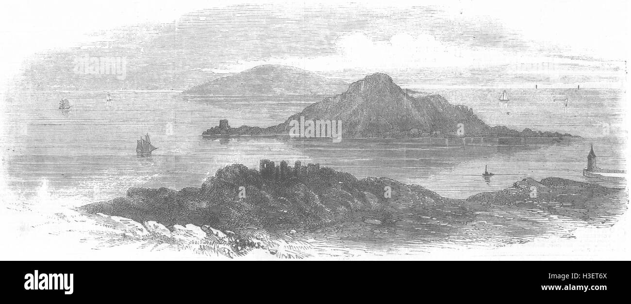 IRELAND The Hill of Howth 1858. Illustrated London News Stock Photo - Alamy