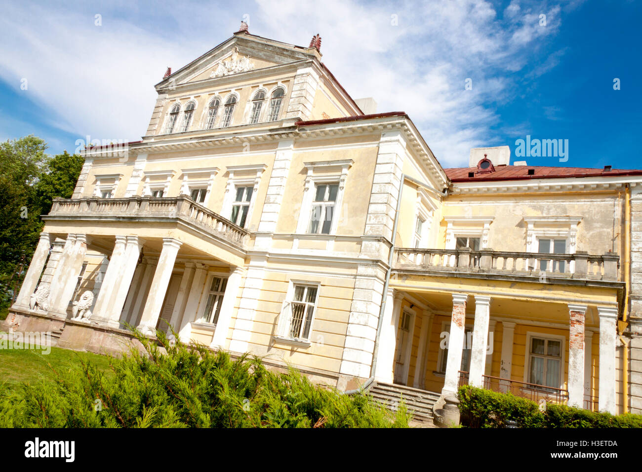 Raczynski Palace in Zloty Potok - Poland, Silesia Stock Photo - Alamy