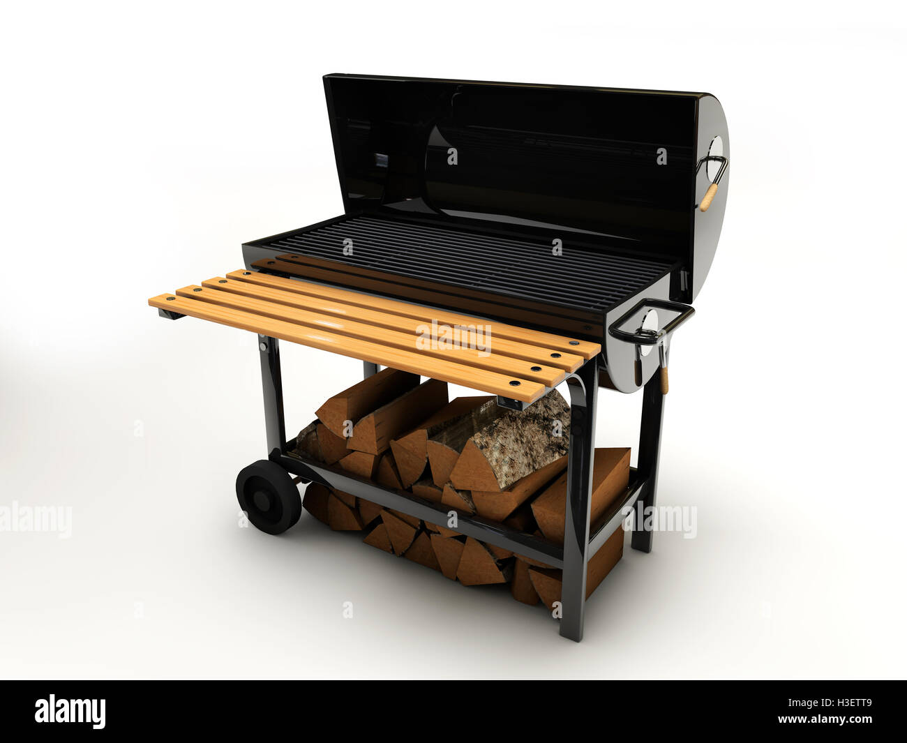 3d illustration bbq grill on hi-res stock photography and images - Alamy