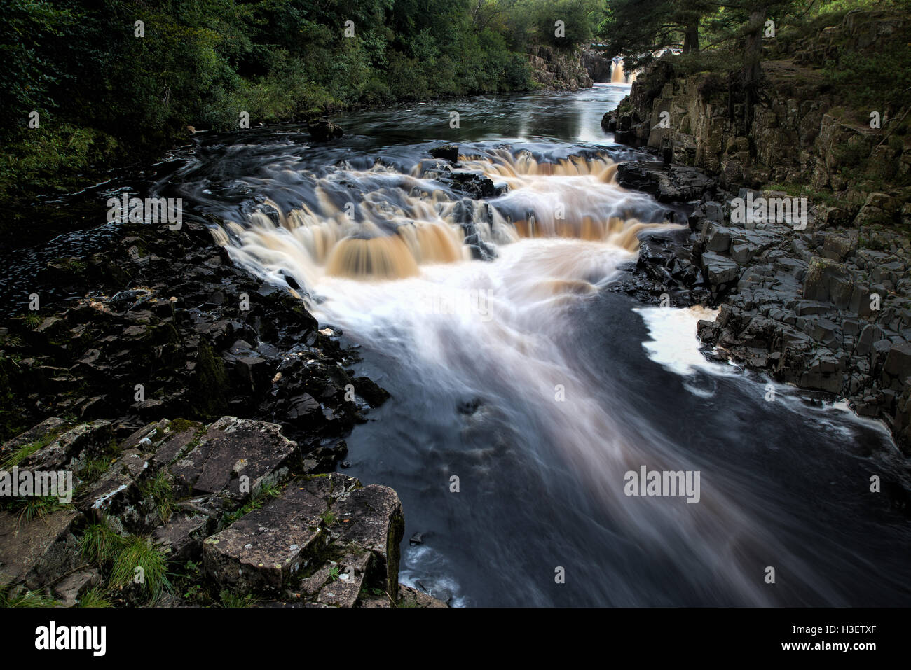 Low Force Waterfall Yorkshire Dales UK Landscape Stock Photo - Alamy