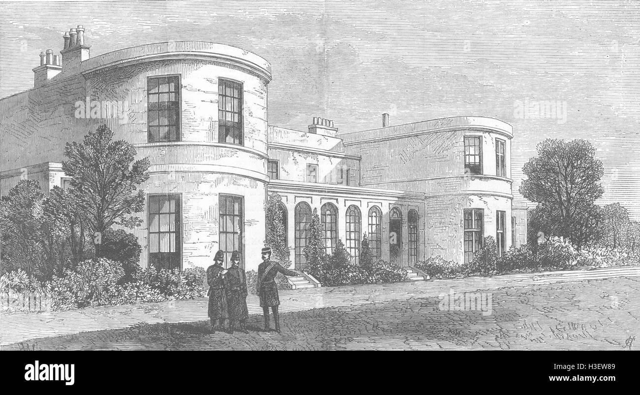 IRELAND Chief Secretarys House, Phoenix Park, Dublin 1882. Illustrated ...