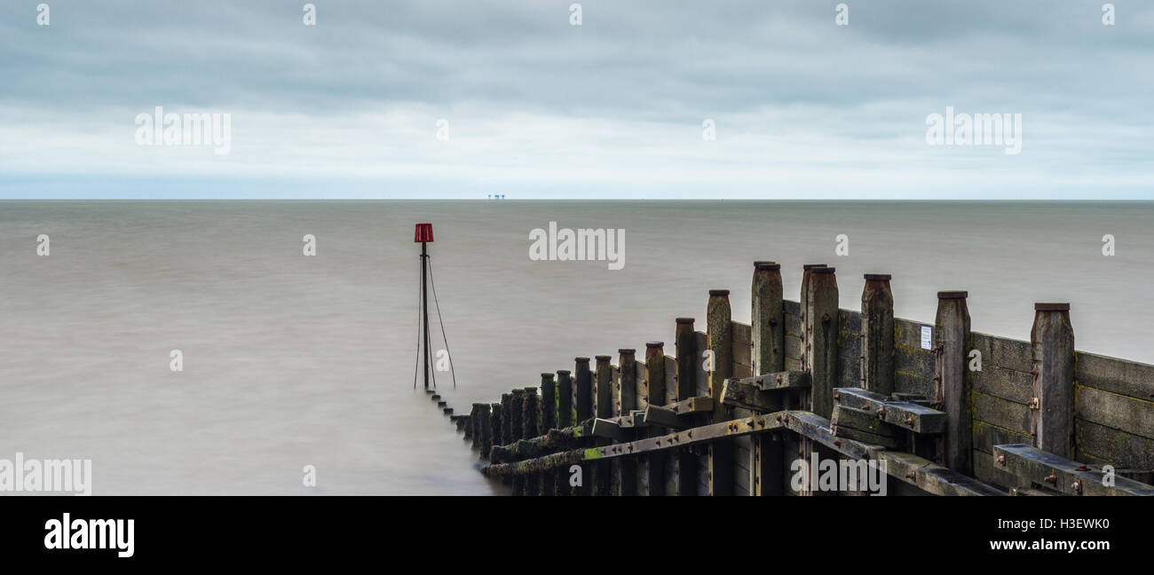 Whitstable groyne in Kent Stock Photo - Alamy