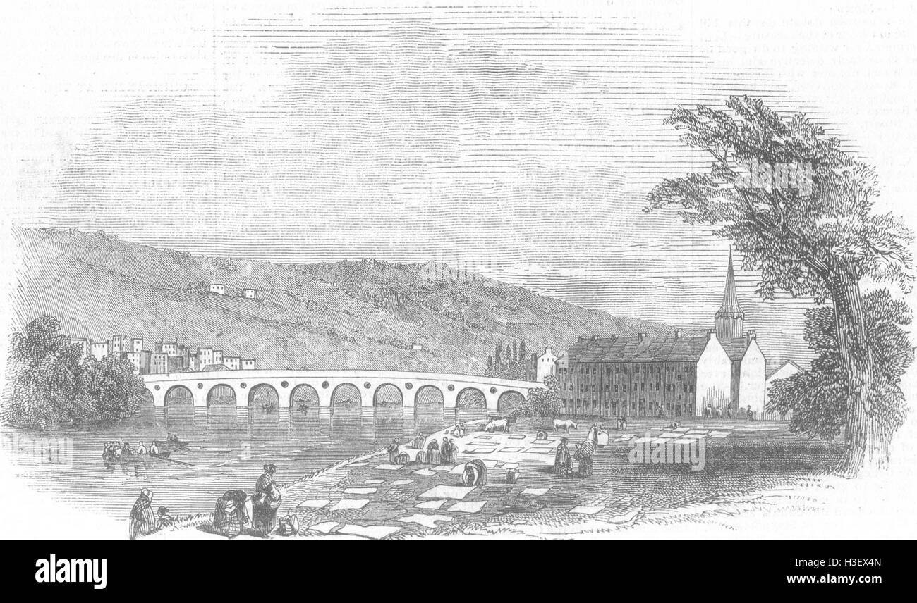 SCOTLAND The inch of Perth 1845. Illustrated London News Stock Photo ...