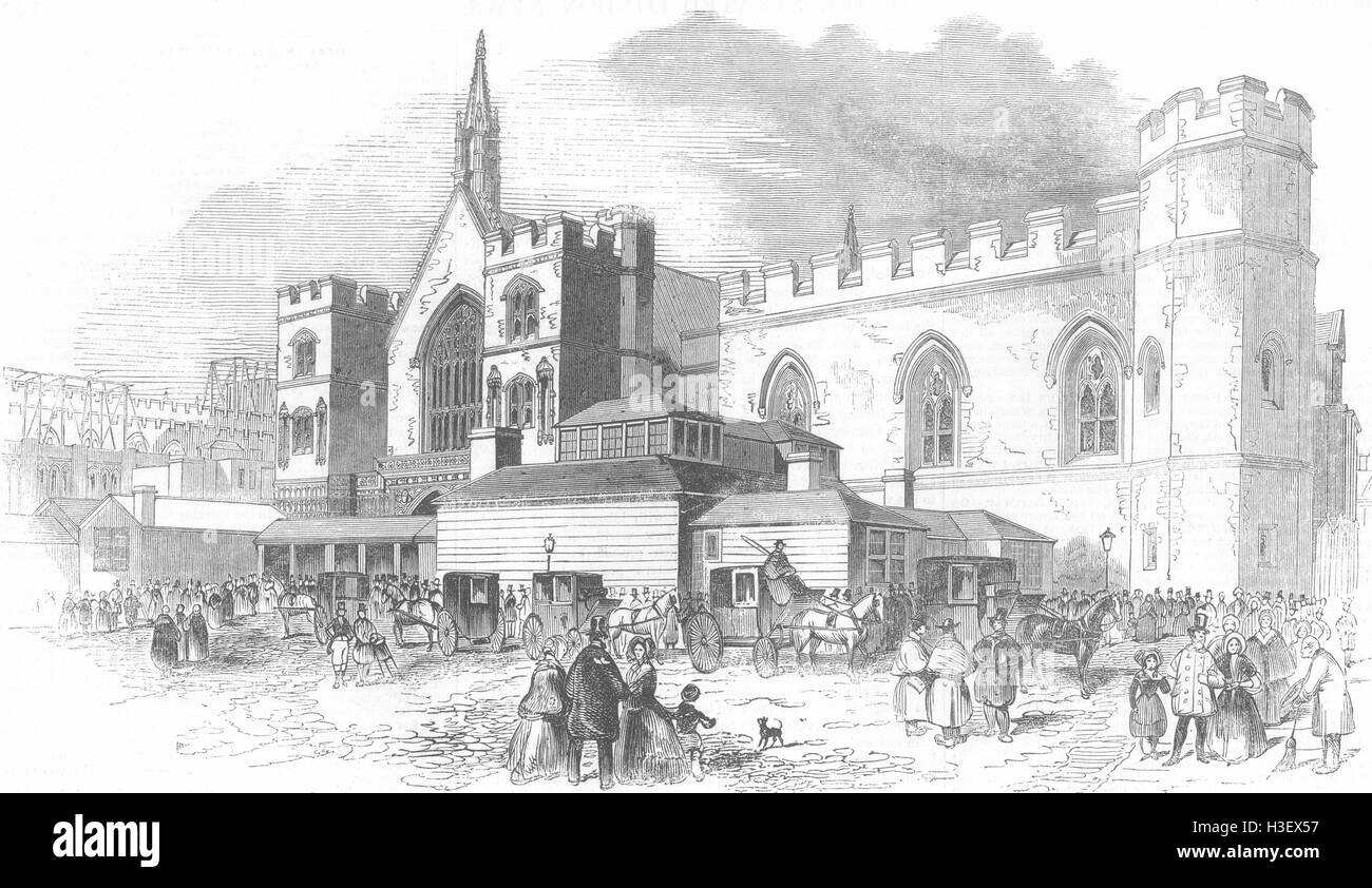 LONDON The new committee rooms, House of Commons 1845. Illustrated ...