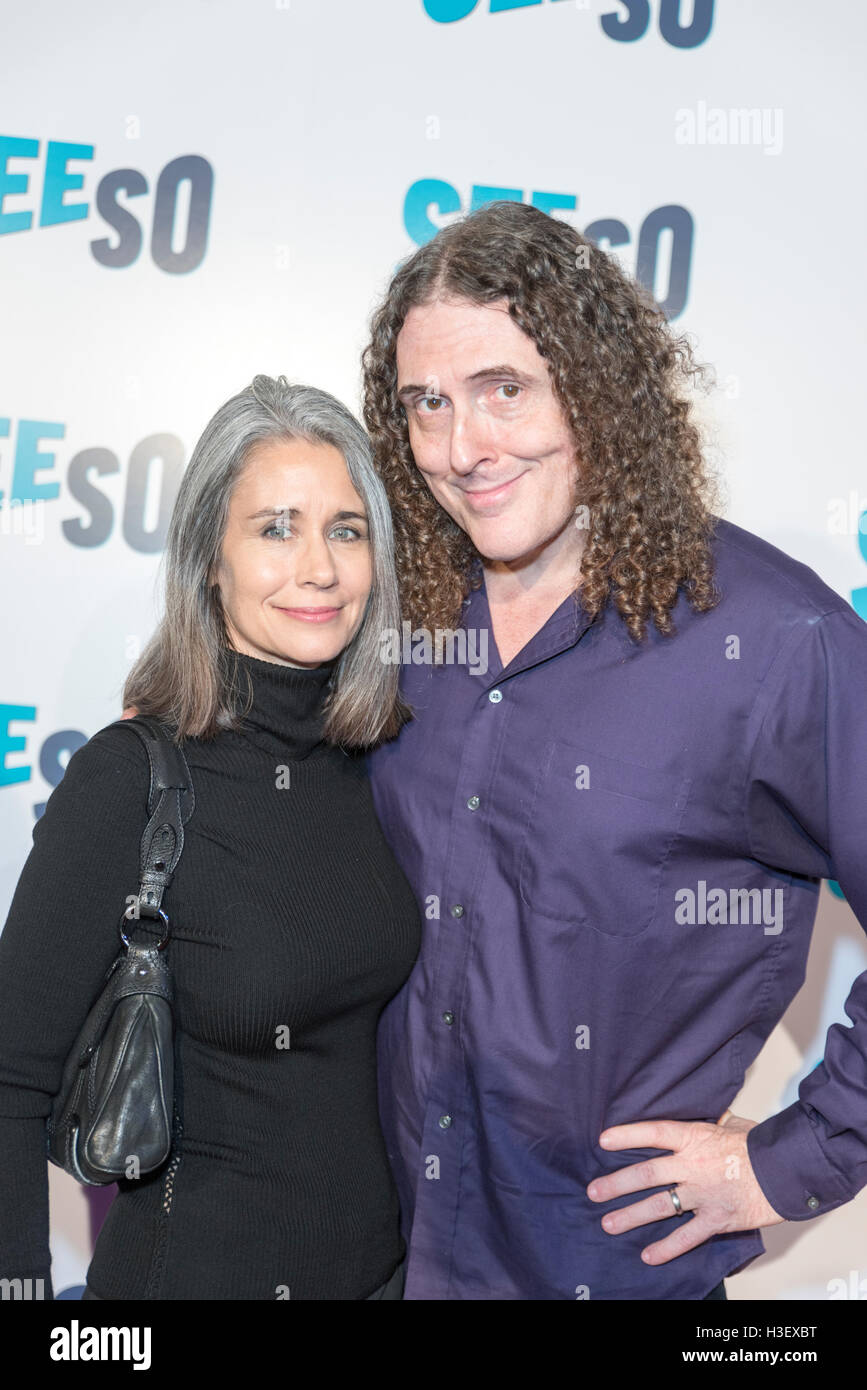 Suzanne Krajewski and Al Yankovic arrive at Vip Premiere Of Bajillion ...