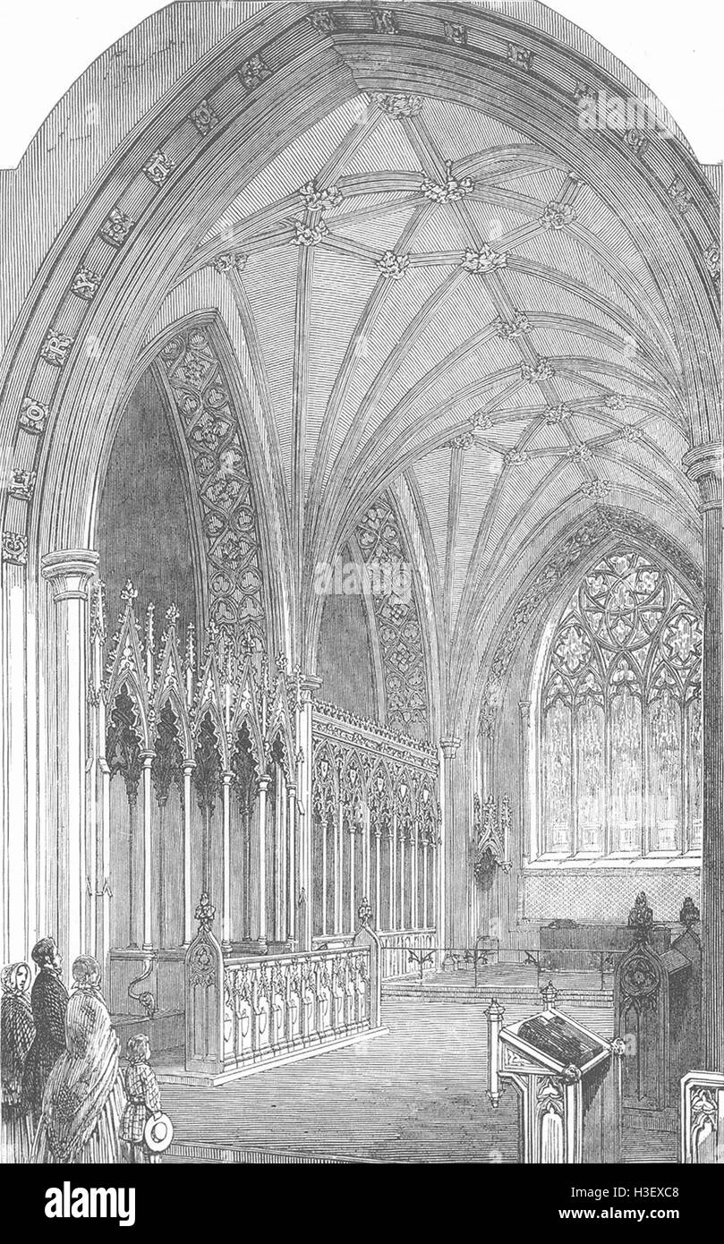 New church interior Black and White Stock Photos & Images - Alamy