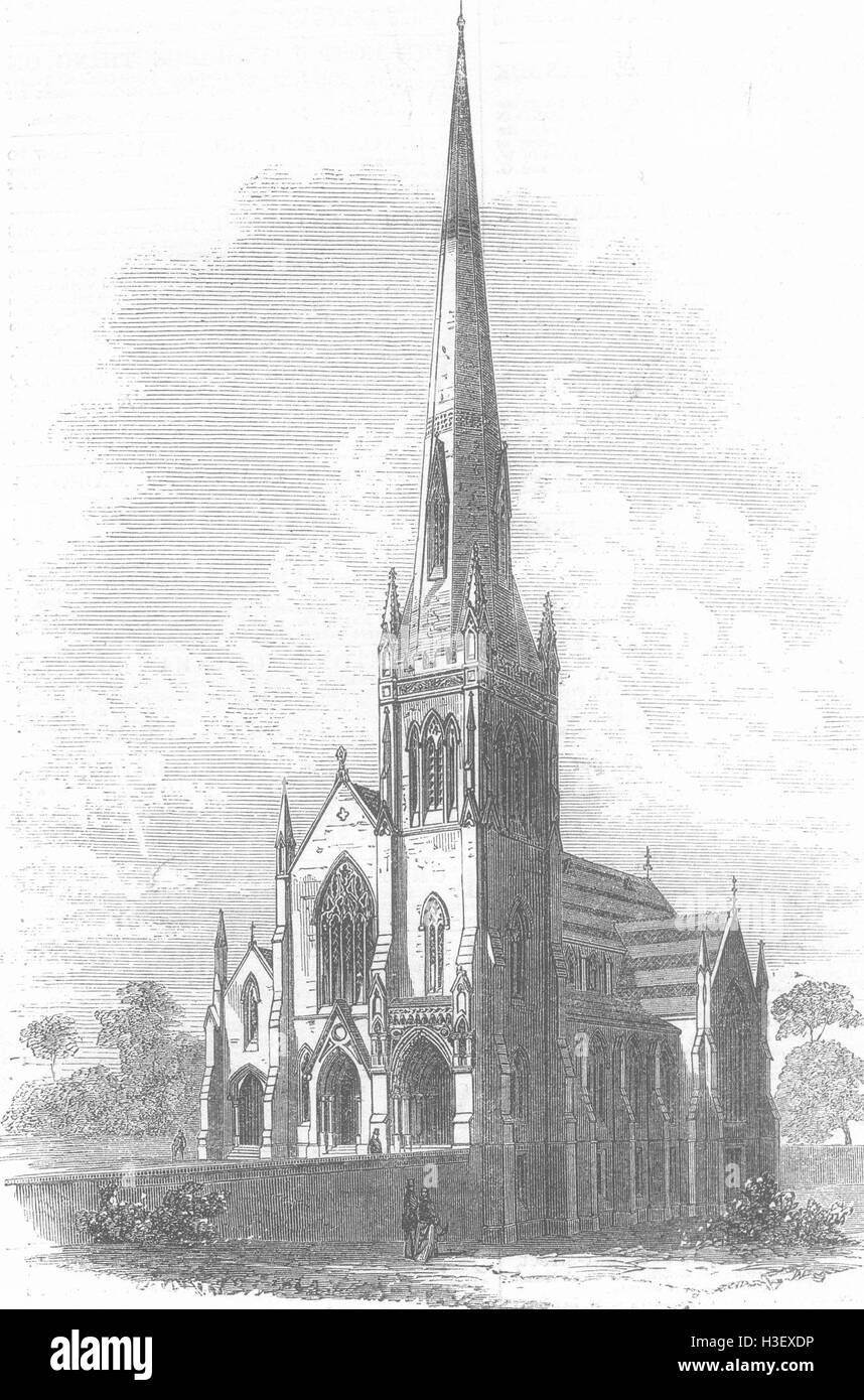 HUNTS Trinity Congregational Church, Huntingdon 1868. Illustrated ...