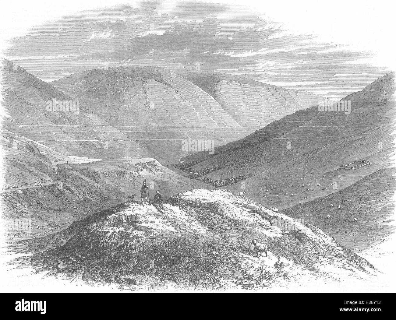 SCOTLAND Parallel roads of Glen Roy, Scotland 1863. Illustrated London ...