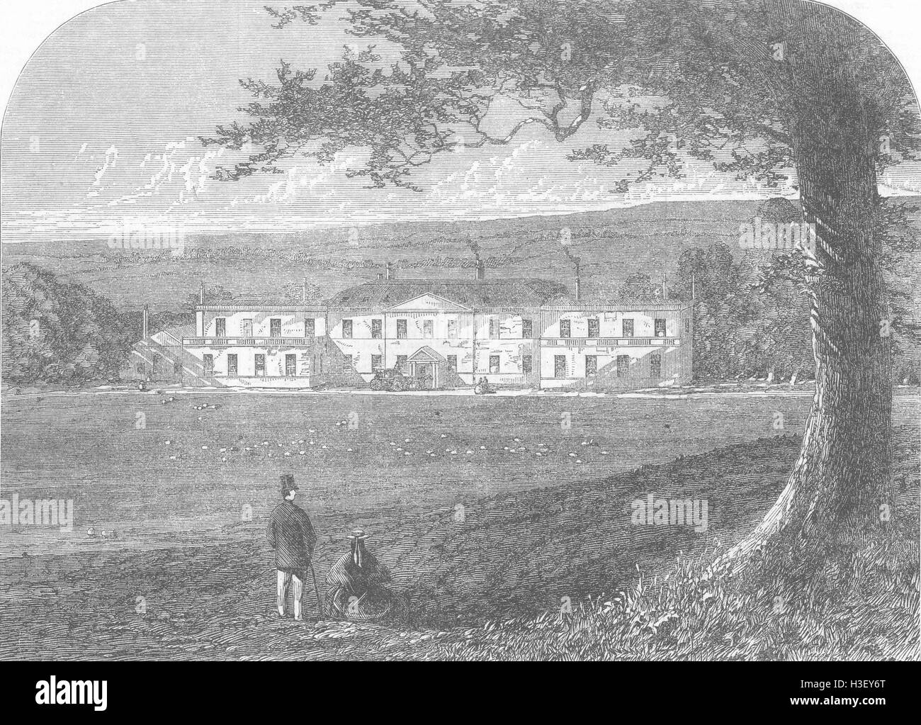 SURREY Addington House, (Archbishop of Canterbury) 1862. Illustrated ...