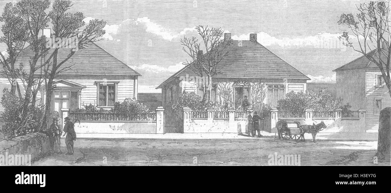 IRELAND Fenian Rising The police station, Tallaght 1867. Illustrated ...
