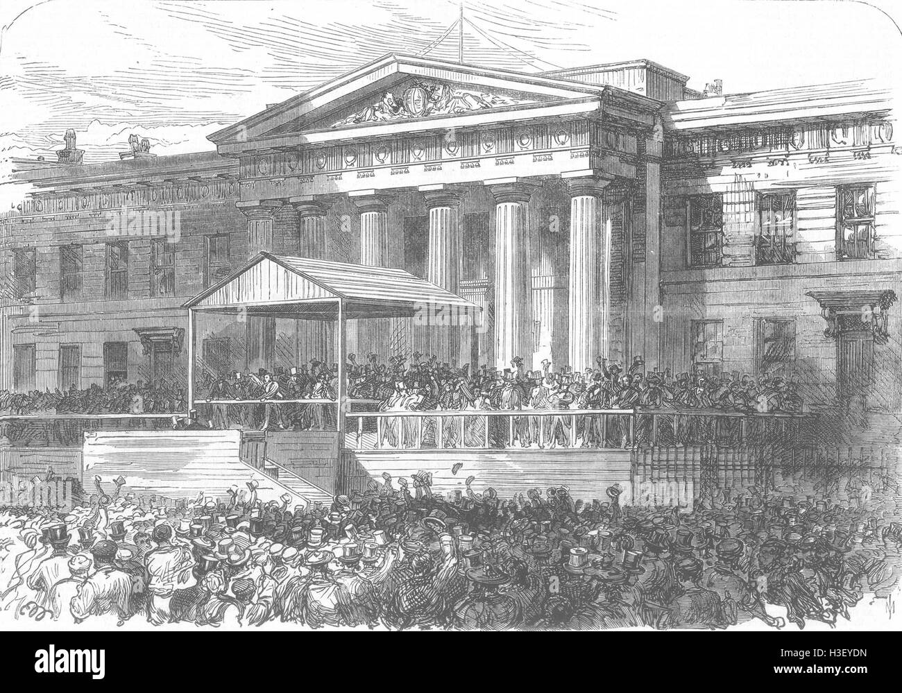 SCOTLAND General Election Declaration at Glasgow 1868. Illustrated ...