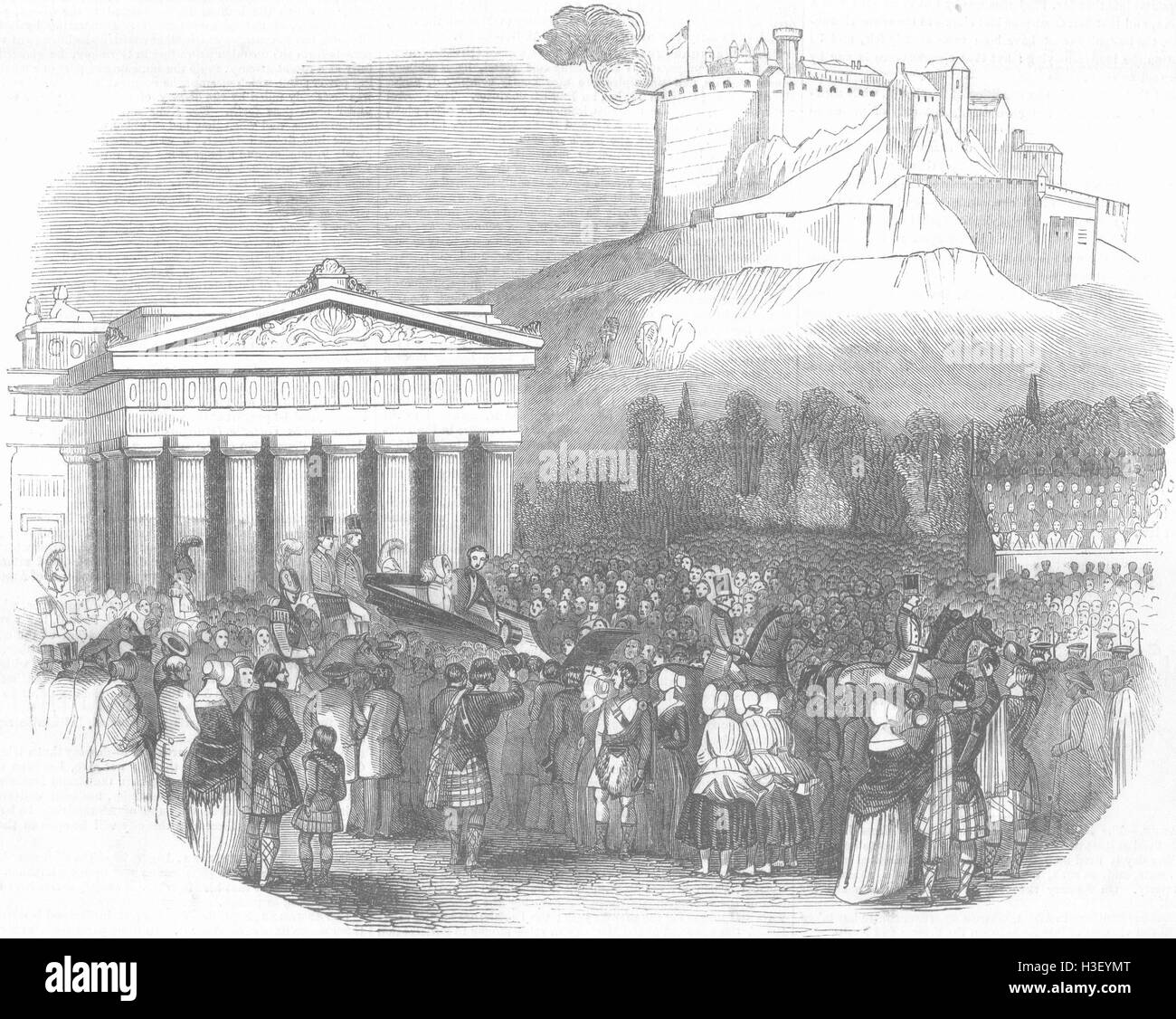 Passing of the queen Black and White Stock Photos & Images - Alamy