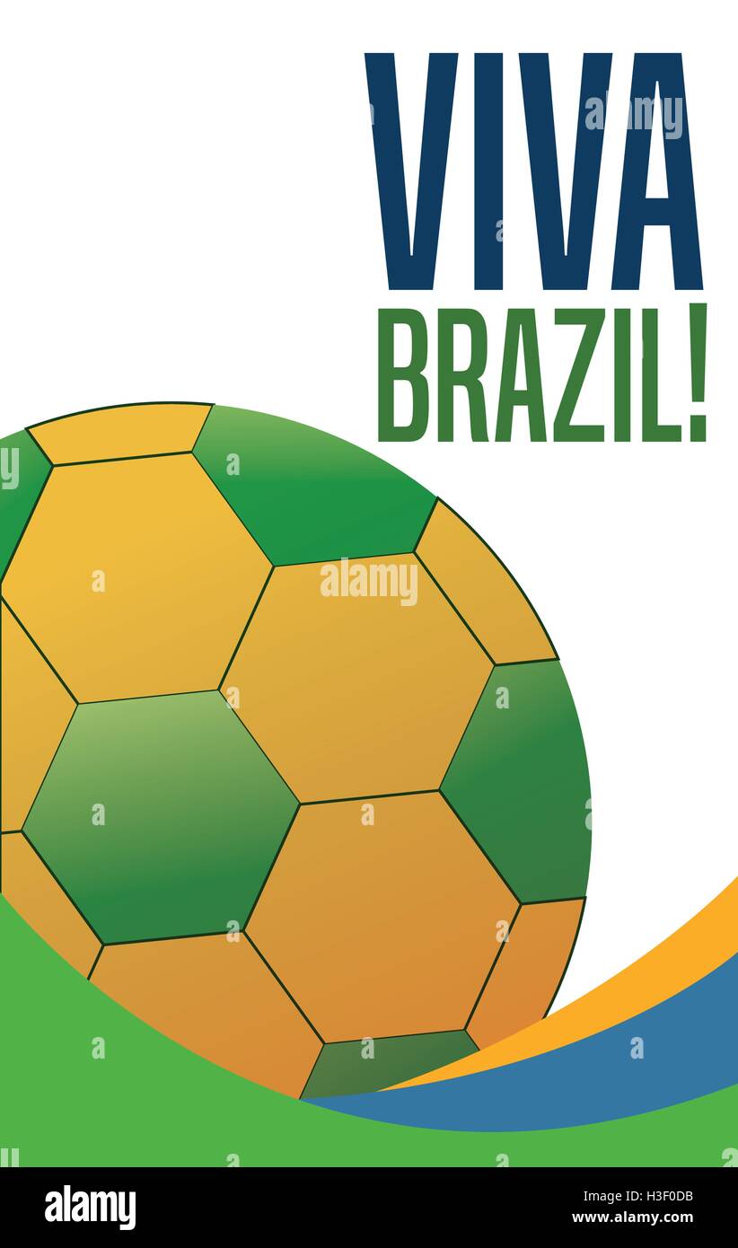 Soccer ball of brazil design Stock Vector Image & Art - Alamy
