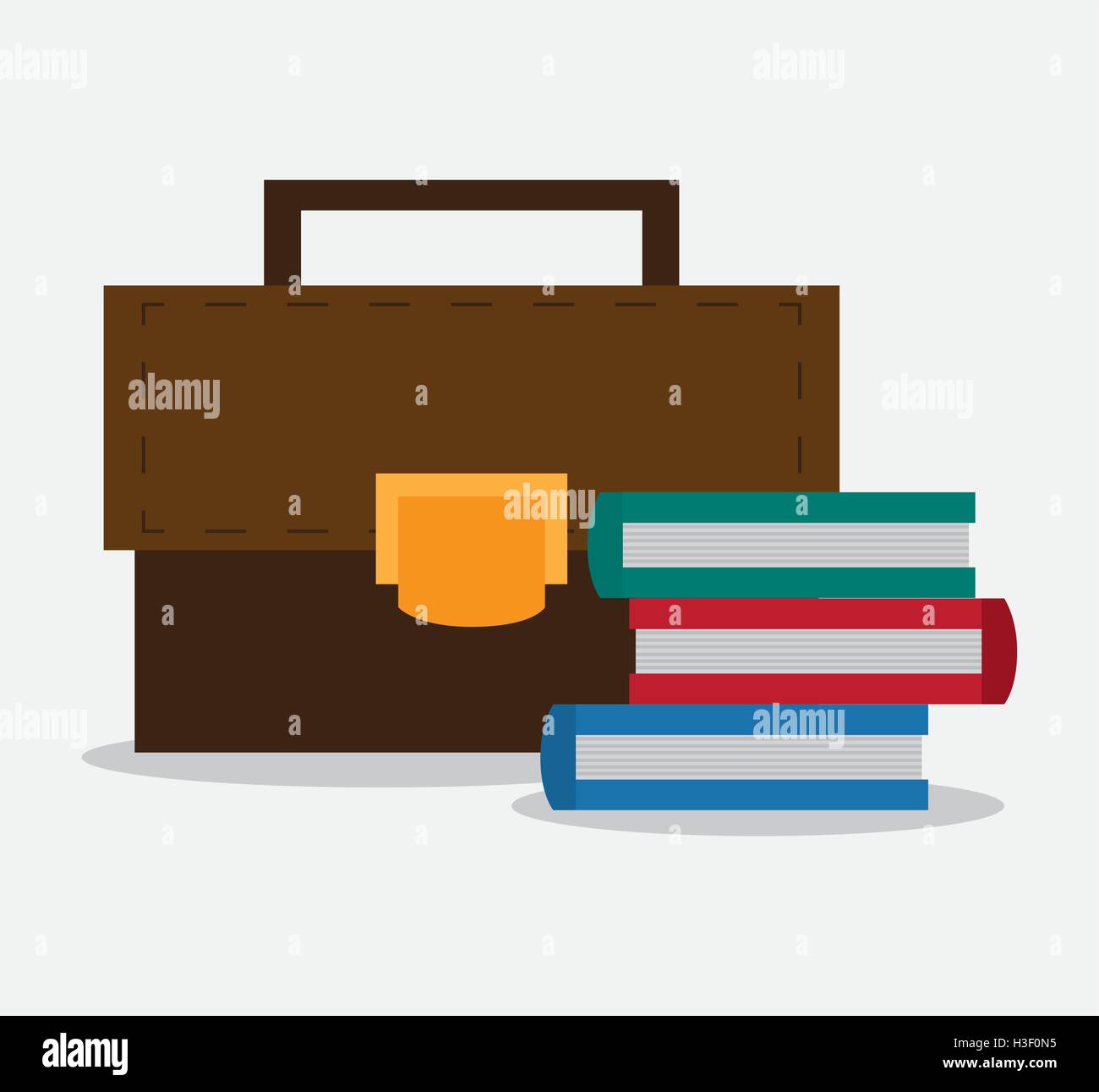 Office suitcase with books design Stock Vector Image & Art - Alamy