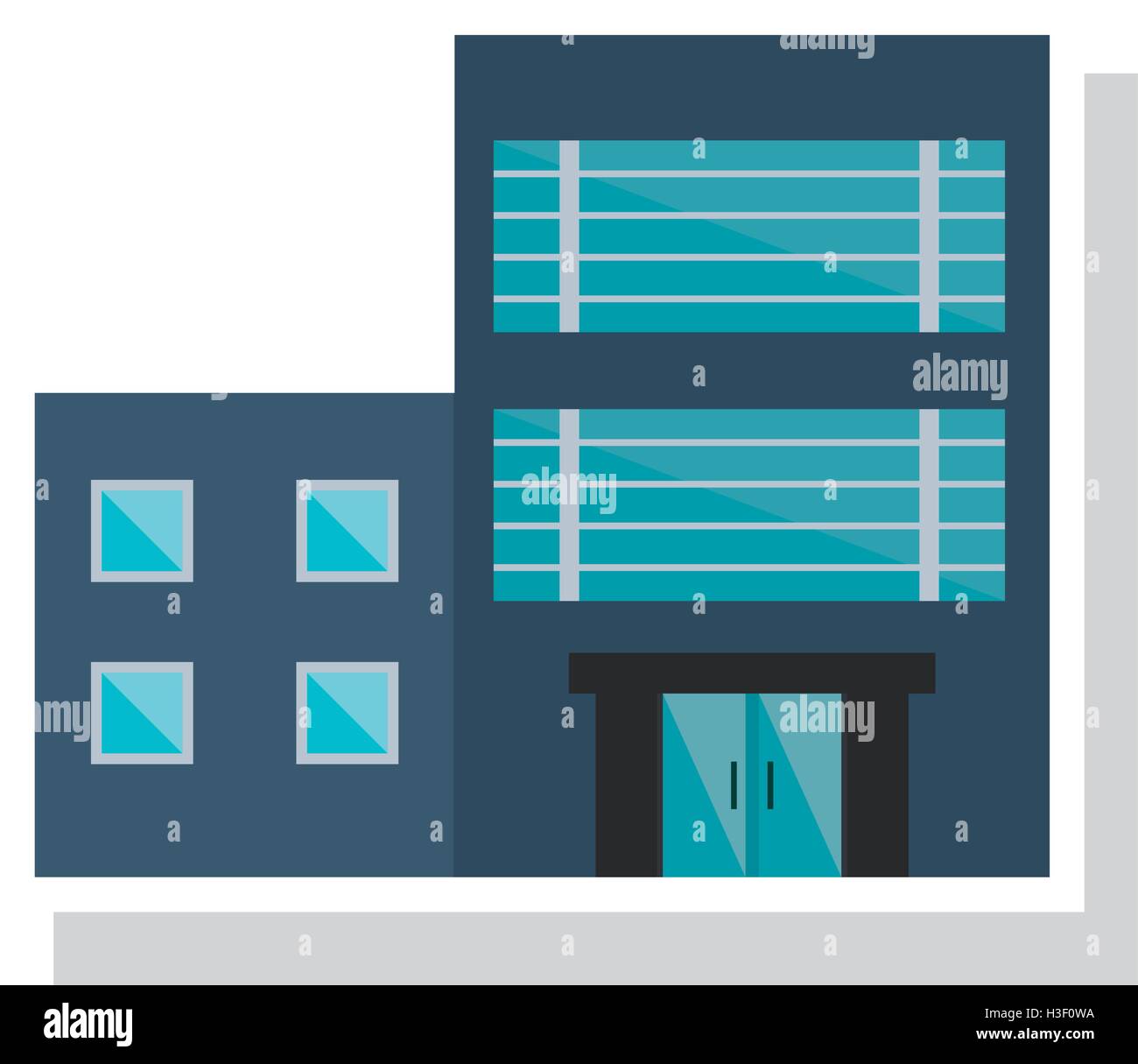 Isolated building with windows design Stock Vector Image & Art - Alamy