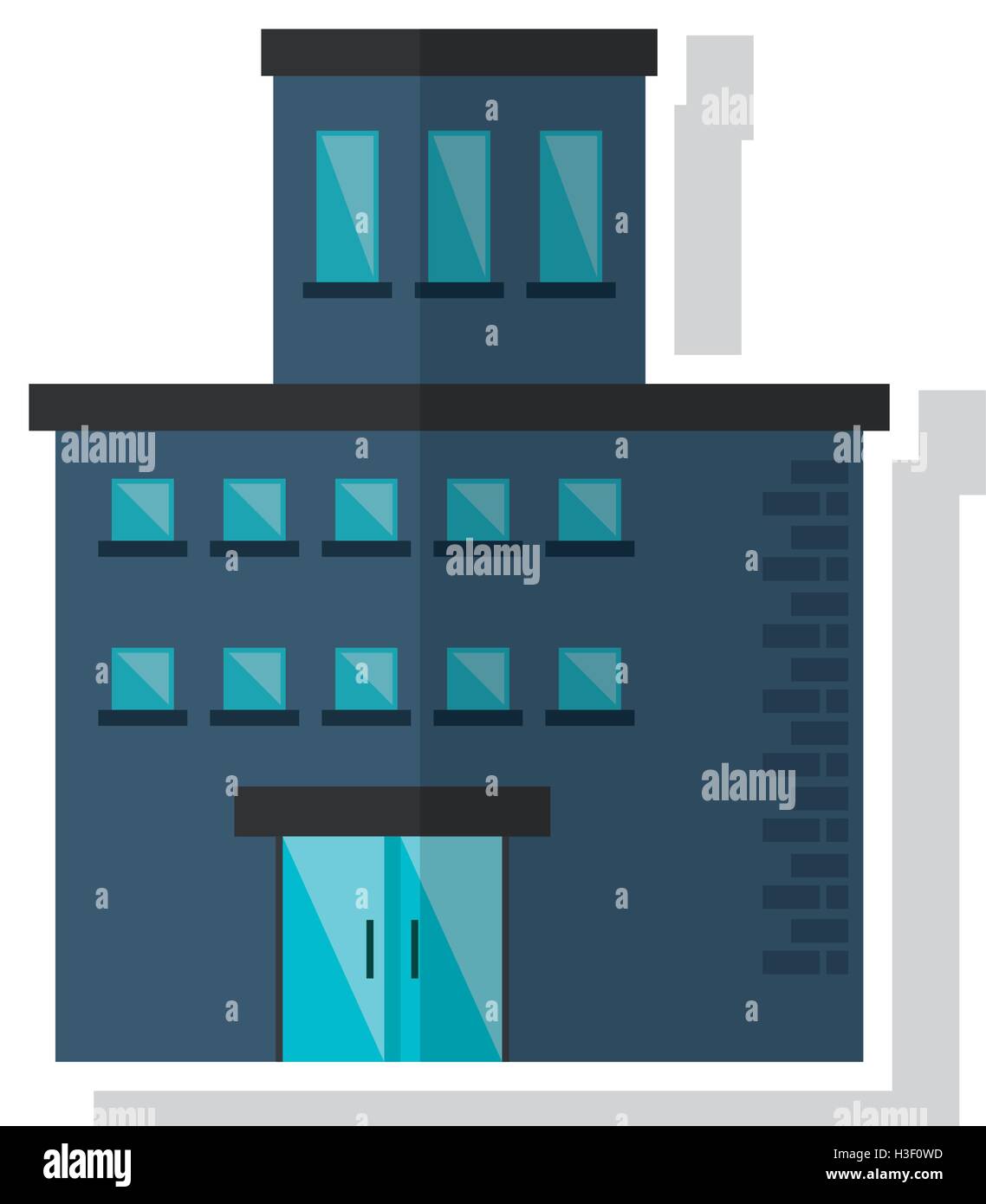 Isolated building with windows design Stock Vector Image & Art - Alamy