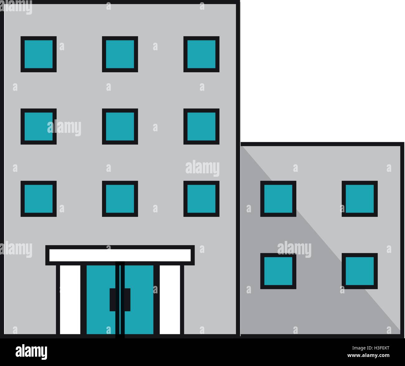 Isolated building with windows design Stock Vector Image & Art - Alamy