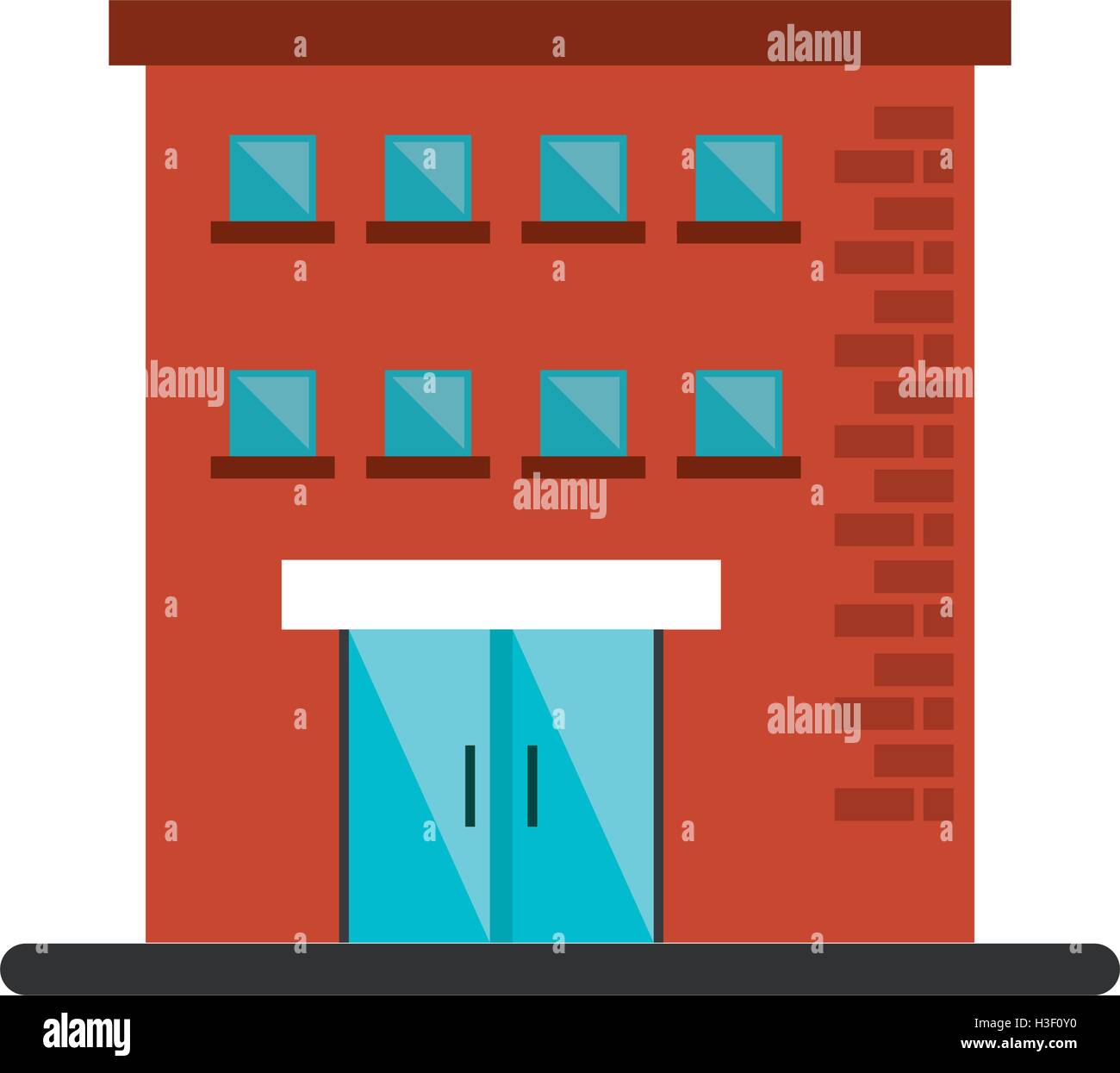 Isolated building with windows design Stock Vector Image & Art - Alamy