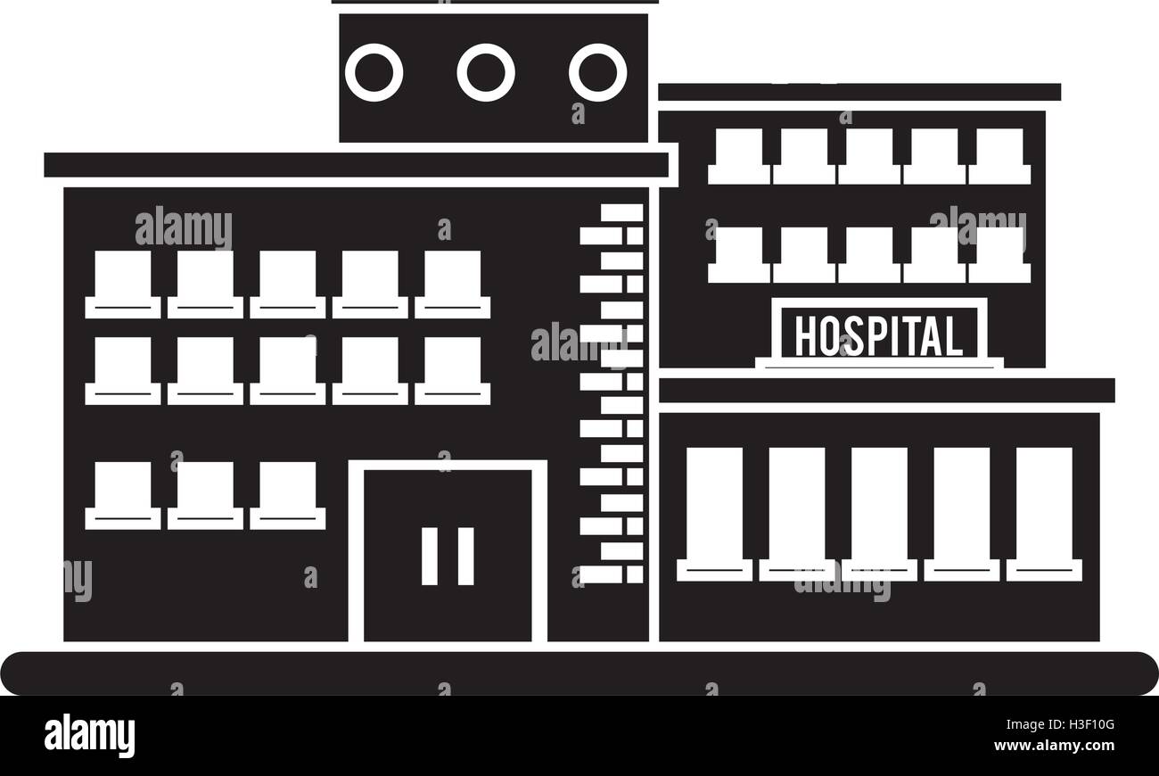 Isolated hospital building design Stock Vector Image & Art - Alamy