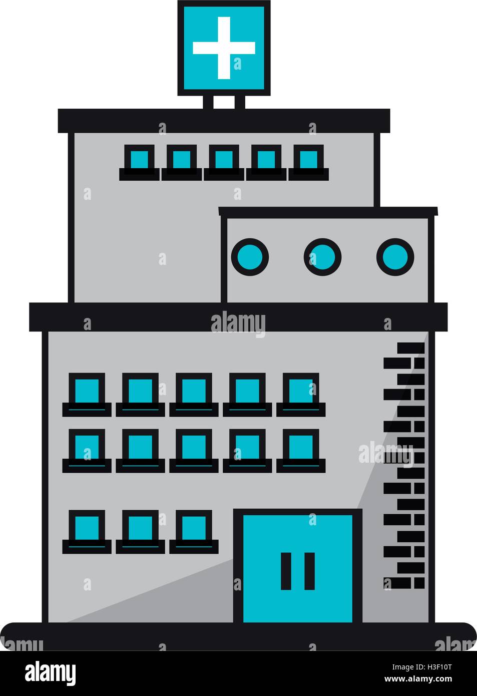 Isolated hospital building design Stock Vector Image & Art - Alamy