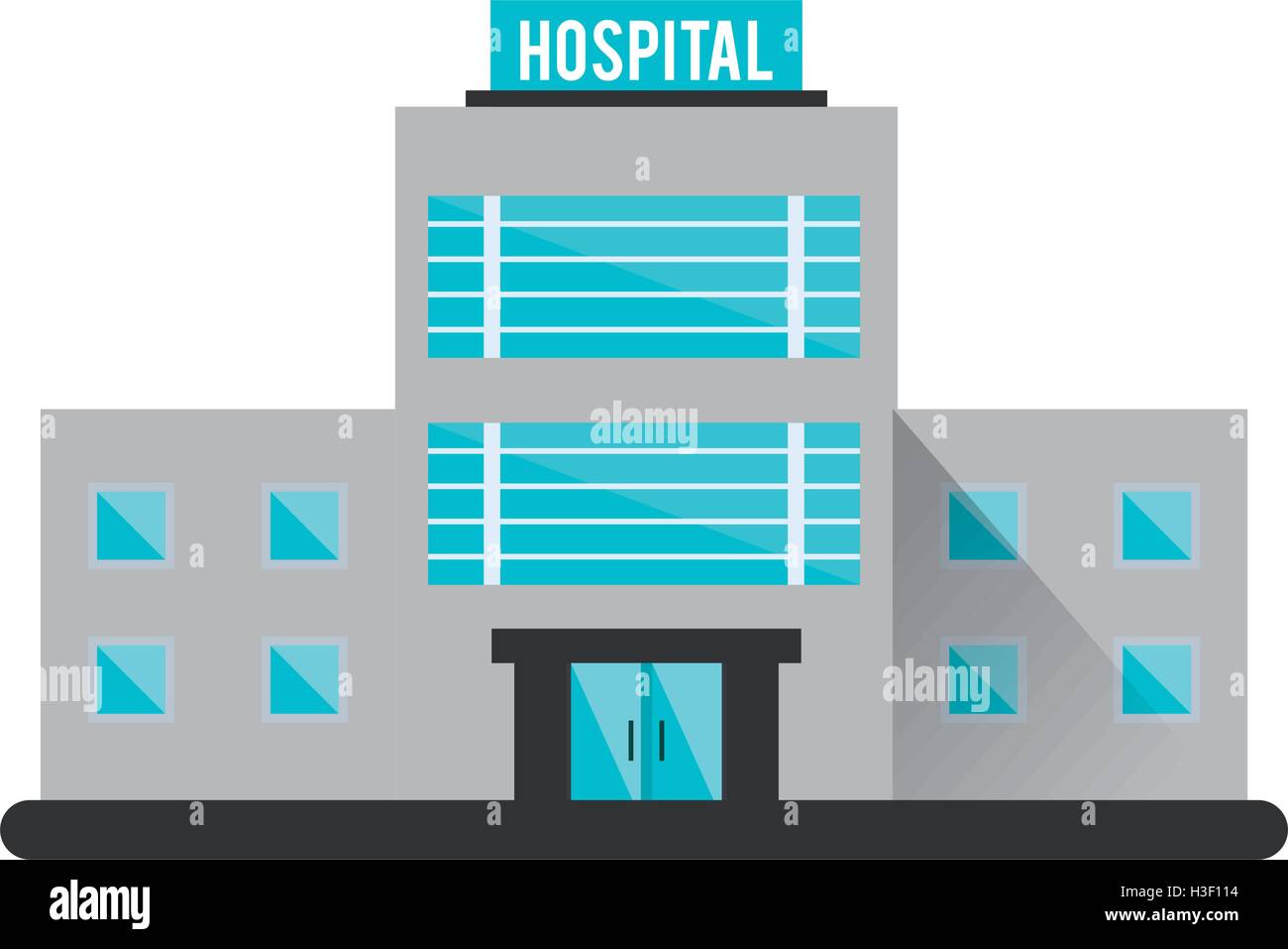 Isolated hospital building design Stock Vector Image & Art - Alamy