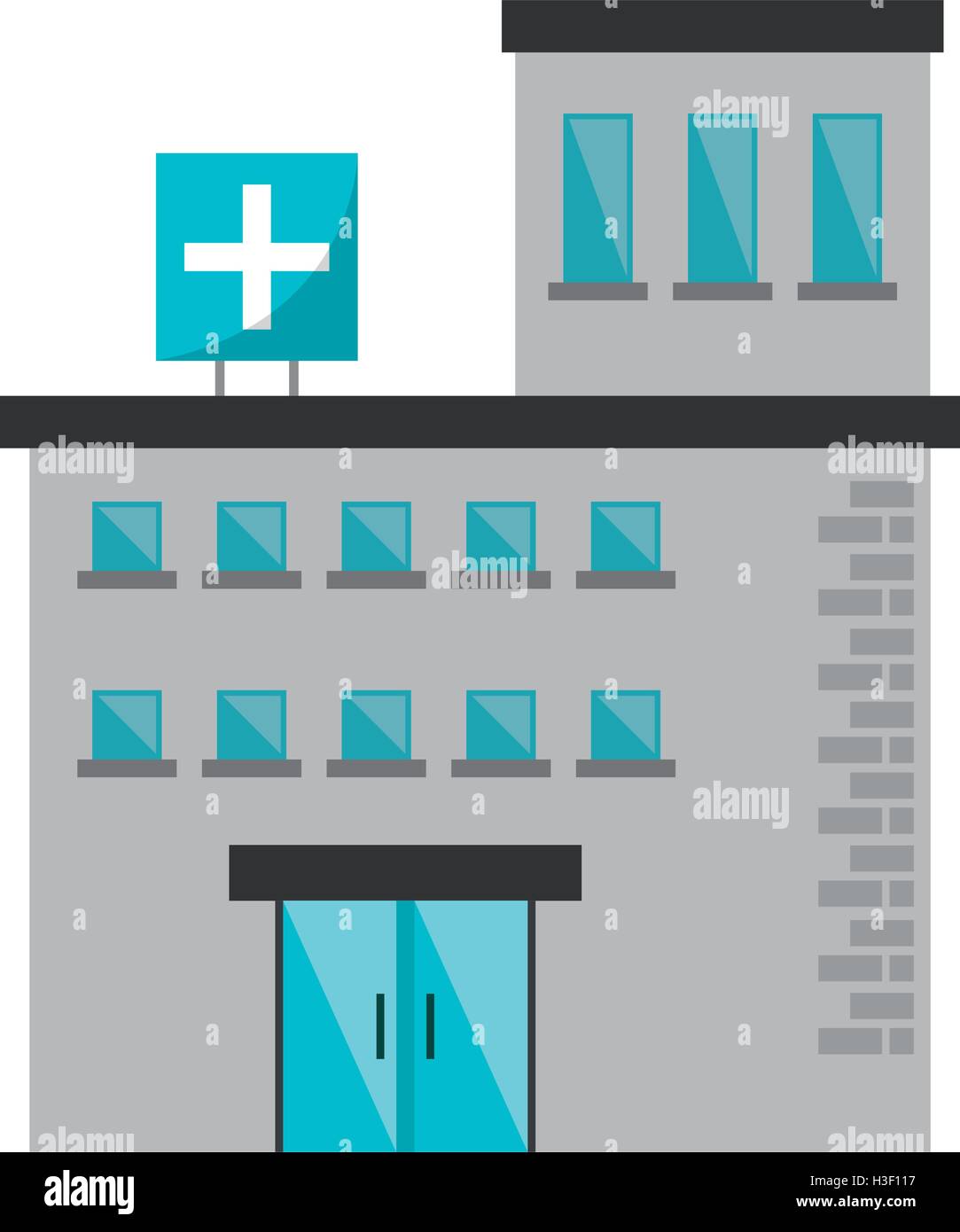 Isolated hospital building design Stock Vector Image & Art - Alamy