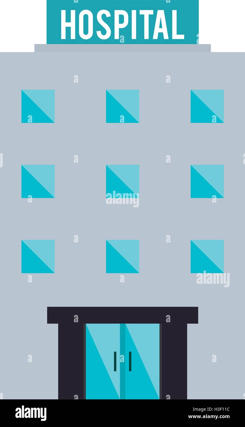 Isolated hospital building design Stock Vector Image & Art - Alamy