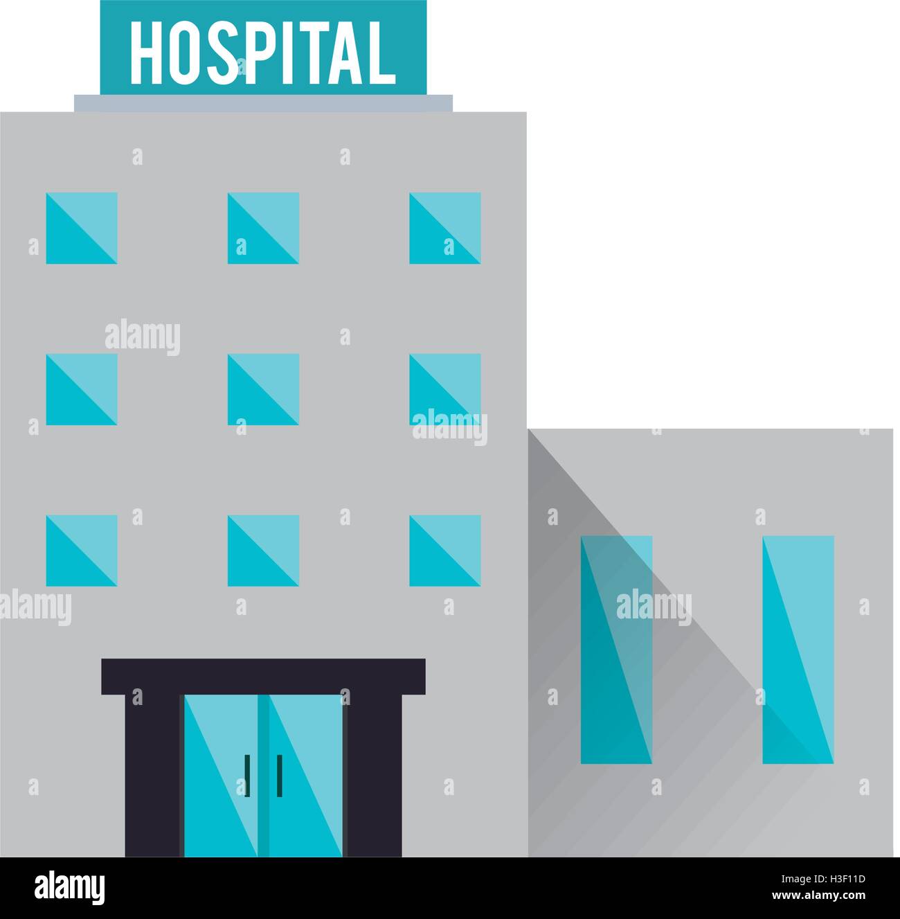Isolated hospital building design Stock Vector Image & Art - Alamy