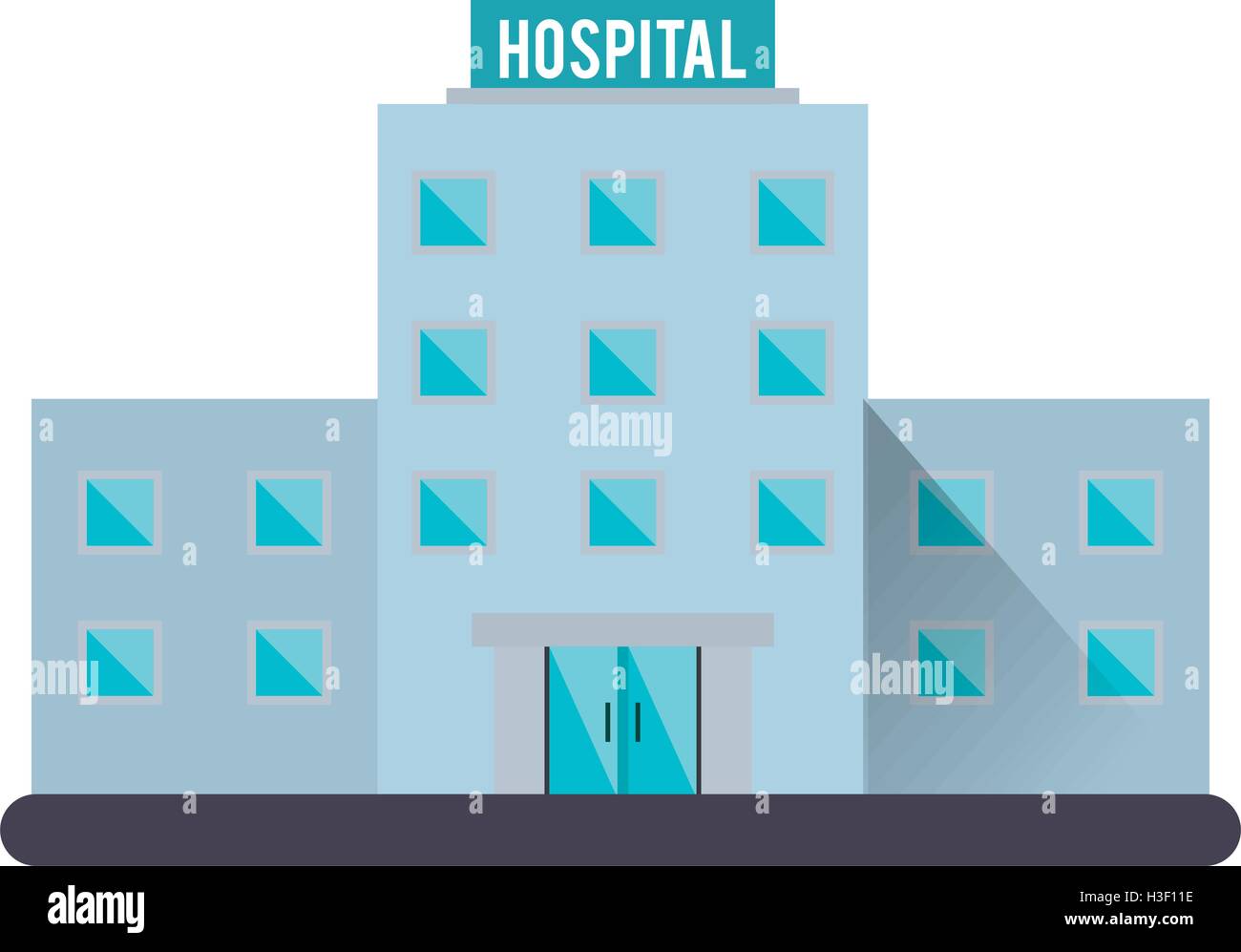 Isolated hospital building design Stock Vector Image & Art - Alamy