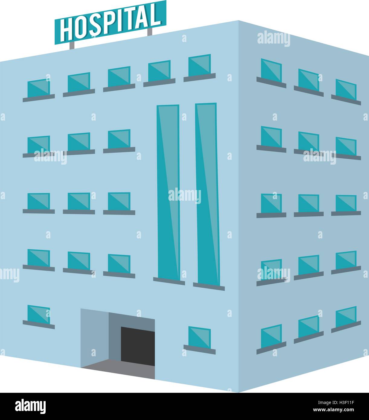 Isolated hospital building design Stock Vector Image & Art - Alamy