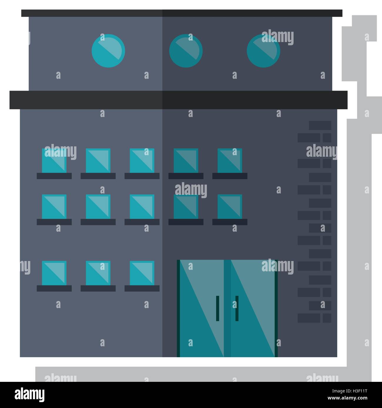 Isolated building with windows design Stock Vector Image & Art - Alamy