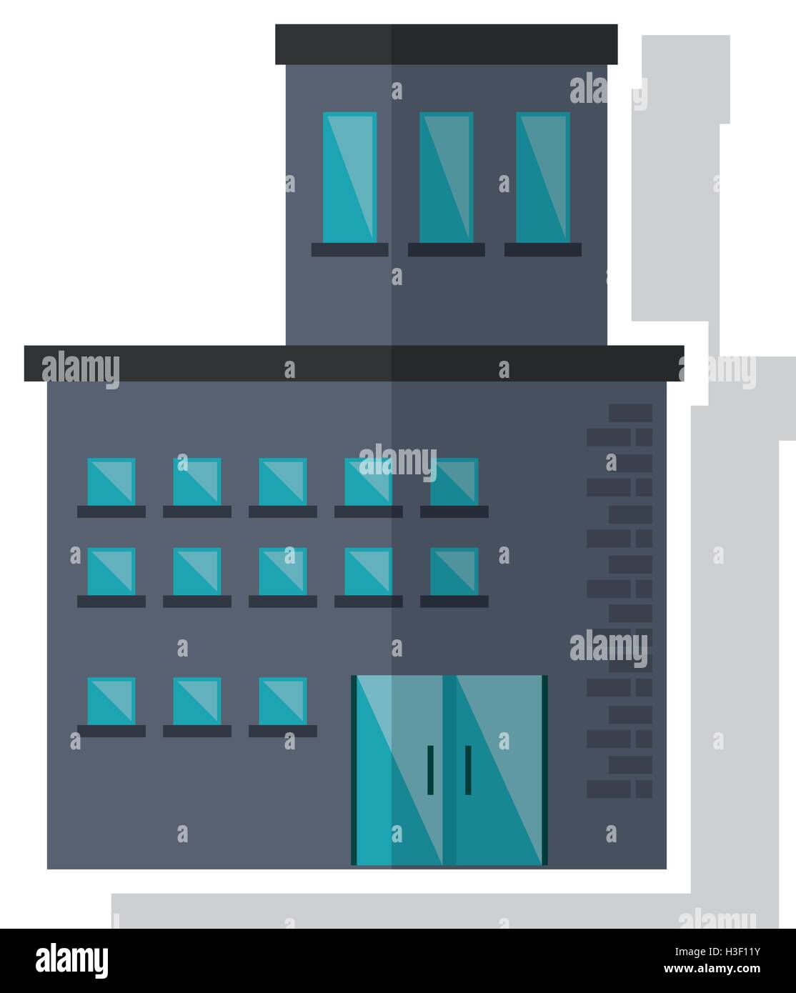 Isolated building with windows design Stock Vector Image & Art - Alamy