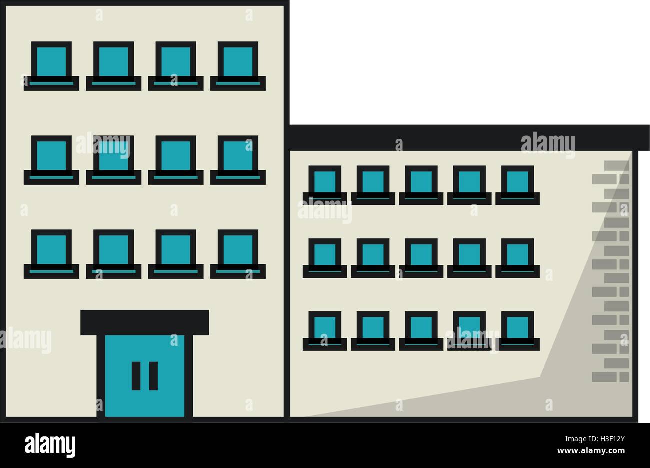 Isolated building with windows design Stock Vector Image & Art - Alamy