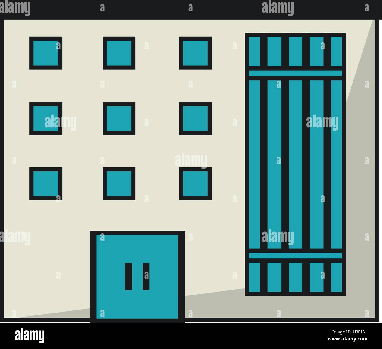 Isolated building with windows design Stock Vector Image & Art - Alamy