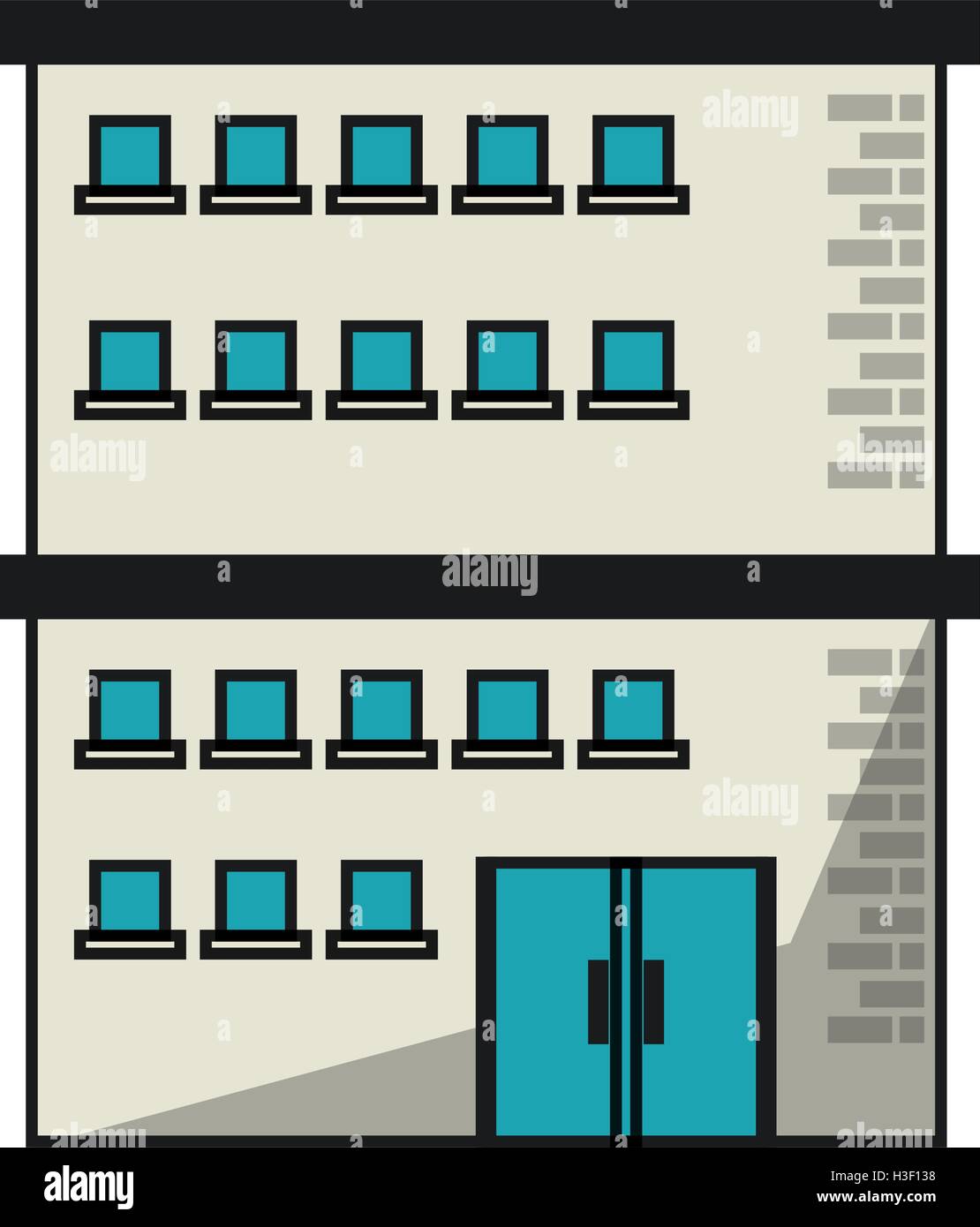 Isolated building with windows design Stock Vector Image & Art - Alamy