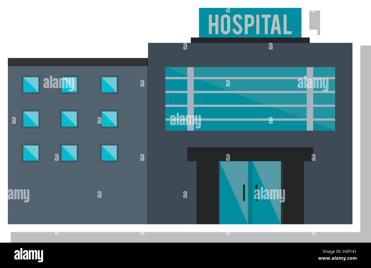 Isolated hospital building design Stock Vector Image & Art - Alamy
