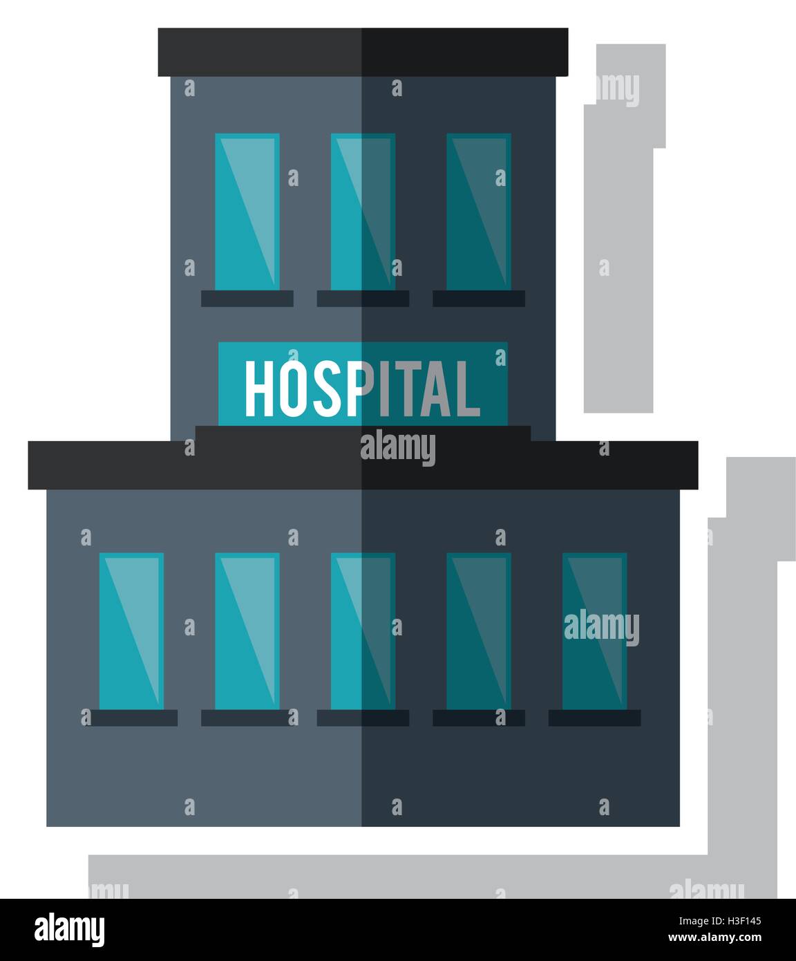 Isolated hospital building design Stock Vector Image & Art - Alamy
