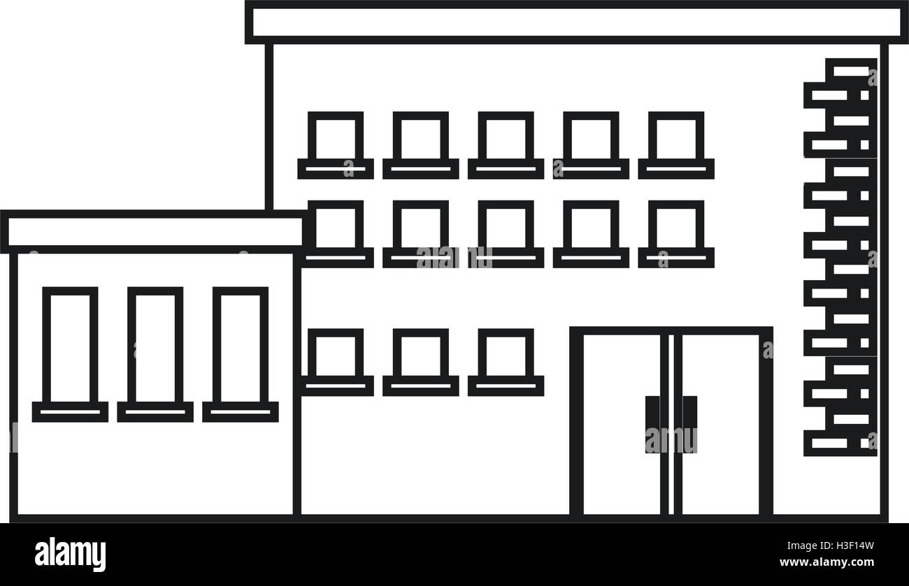 Isolated building with windows design Stock Vector Image & Art - Alamy