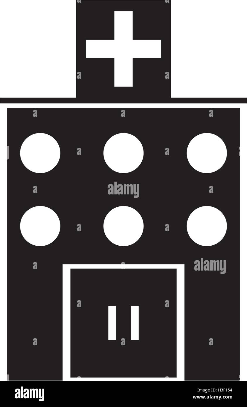 Isolated hospital building design Stock Vector Image & Art - Alamy