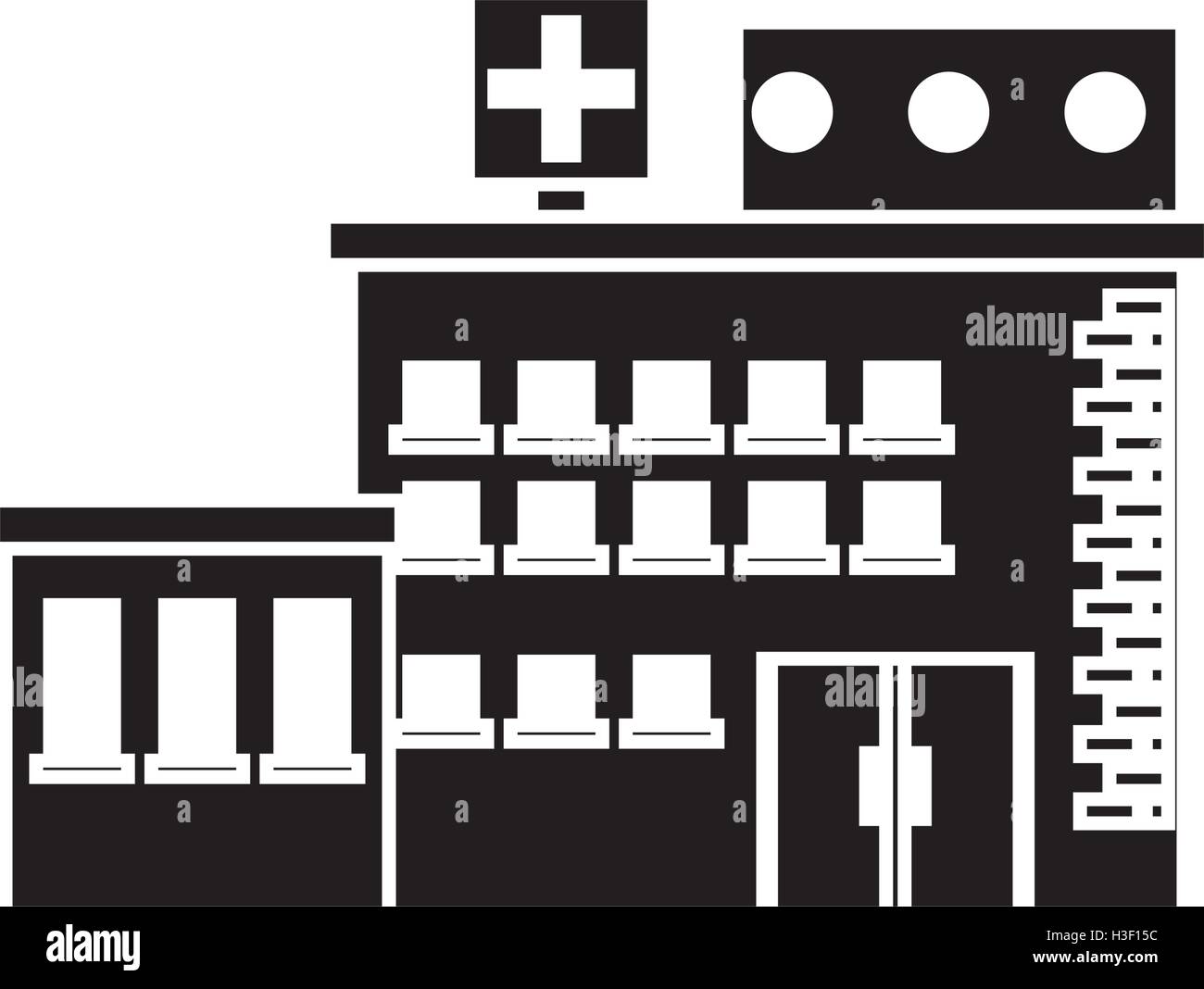 Isolated hospital building design Stock Vector Image & Art - Alamy