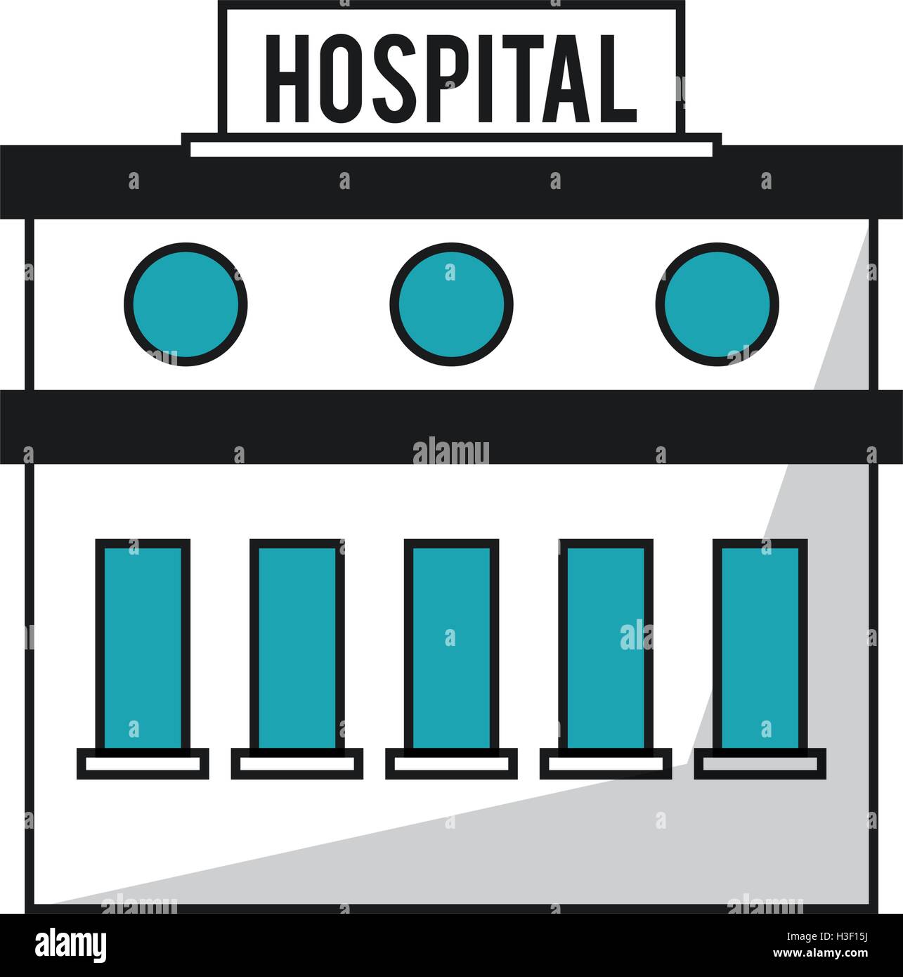 Isolated hospital building design Stock Vector Image & Art - Alamy