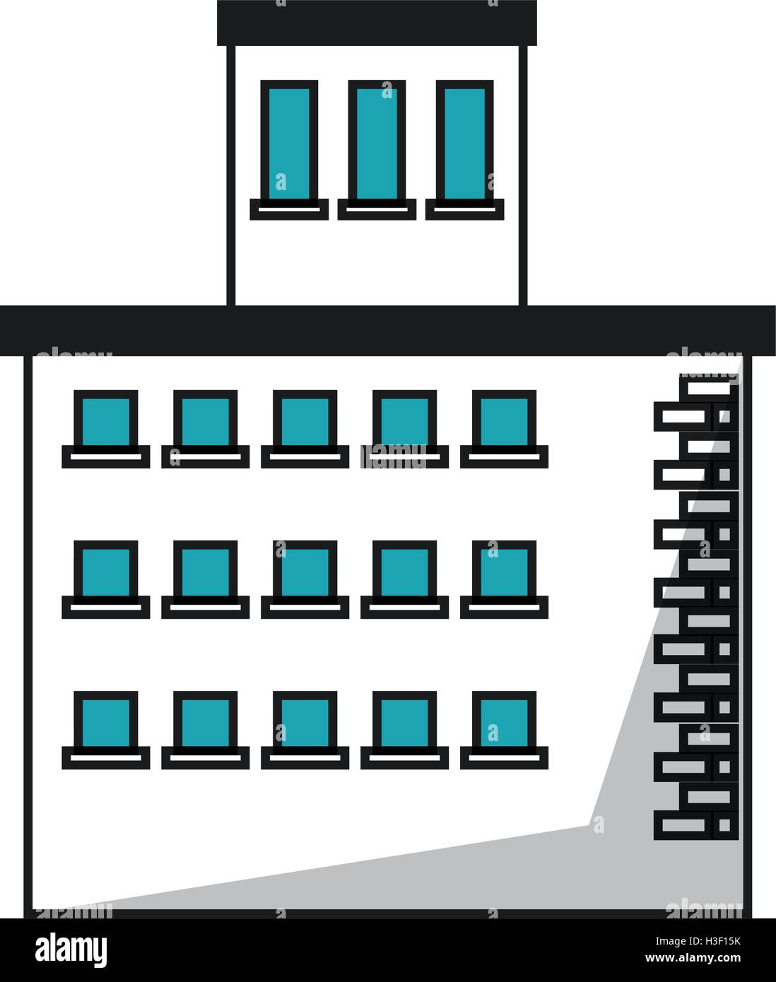 Isolated building with windows design Stock Vector Image & Art - Alamy