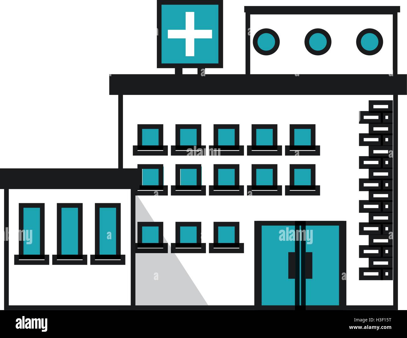 Isolated hospital building design Stock Vector Image & Art - Alamy