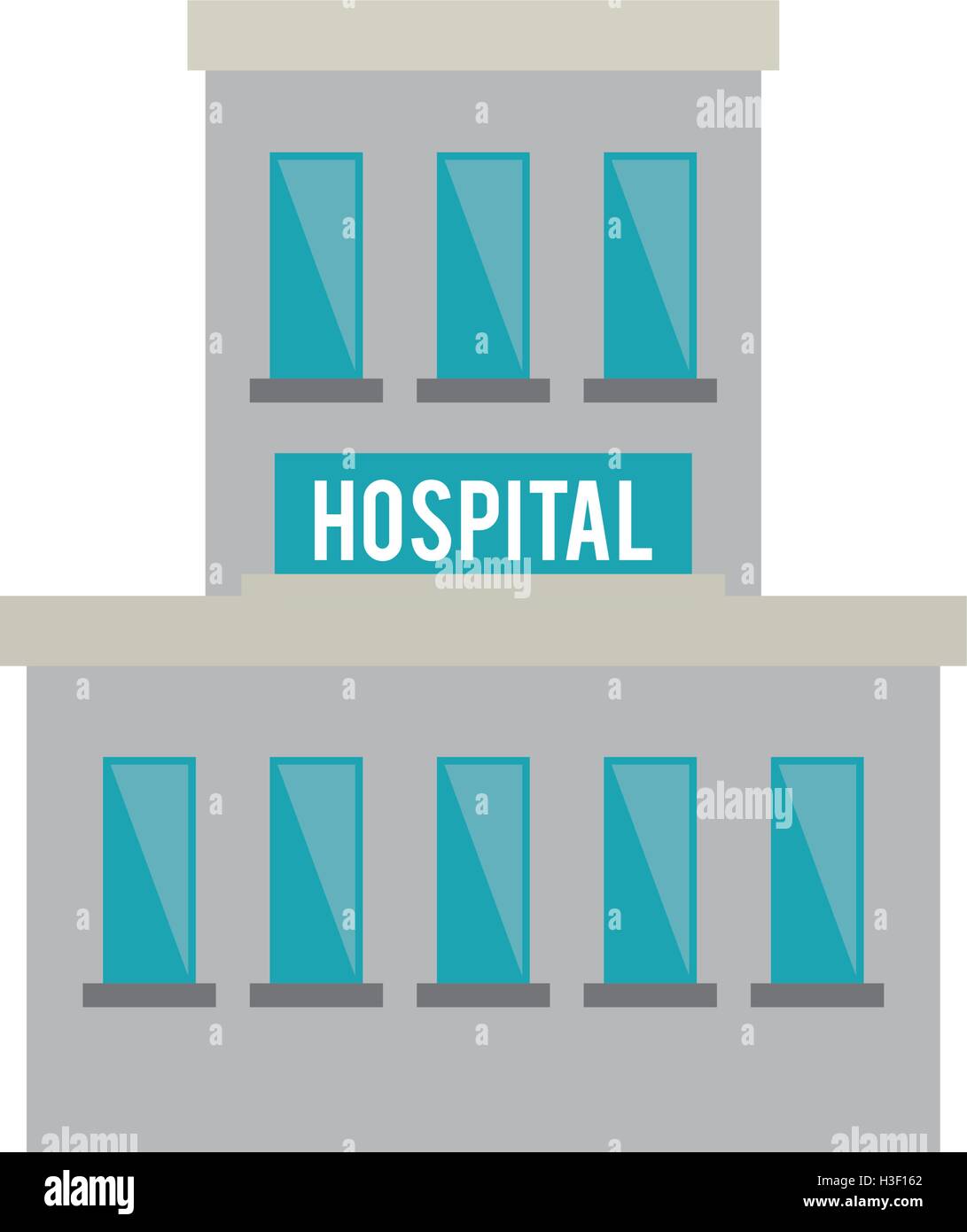 Isolated hospital building design Stock Vector Image & Art - Alamy