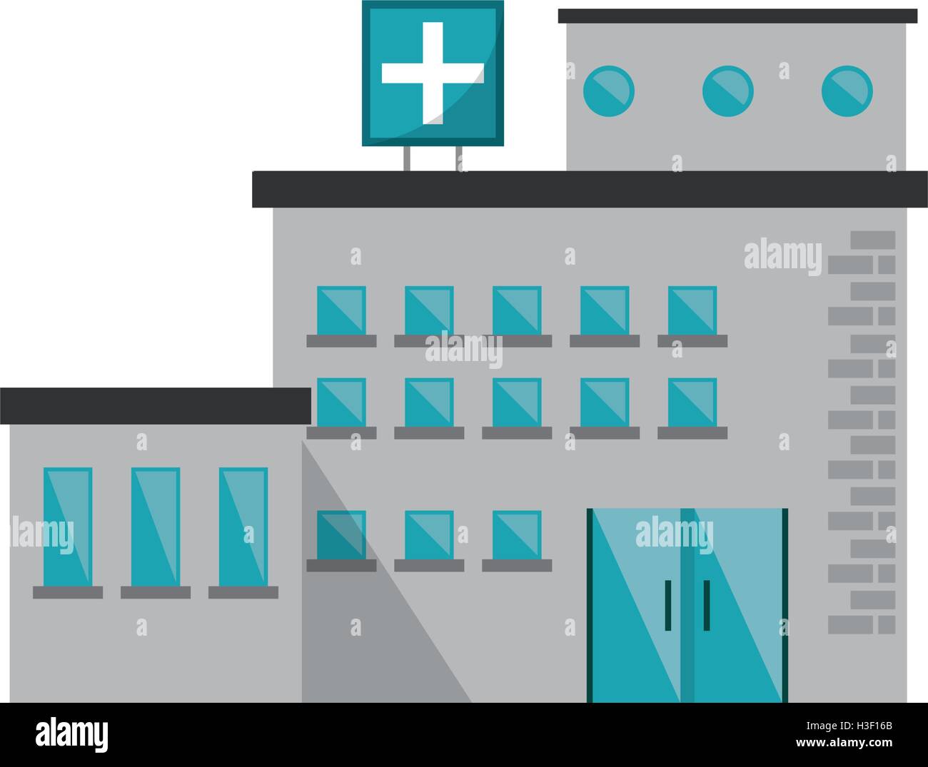 Isolated hospital building design Stock Vector Image & Art - Alamy